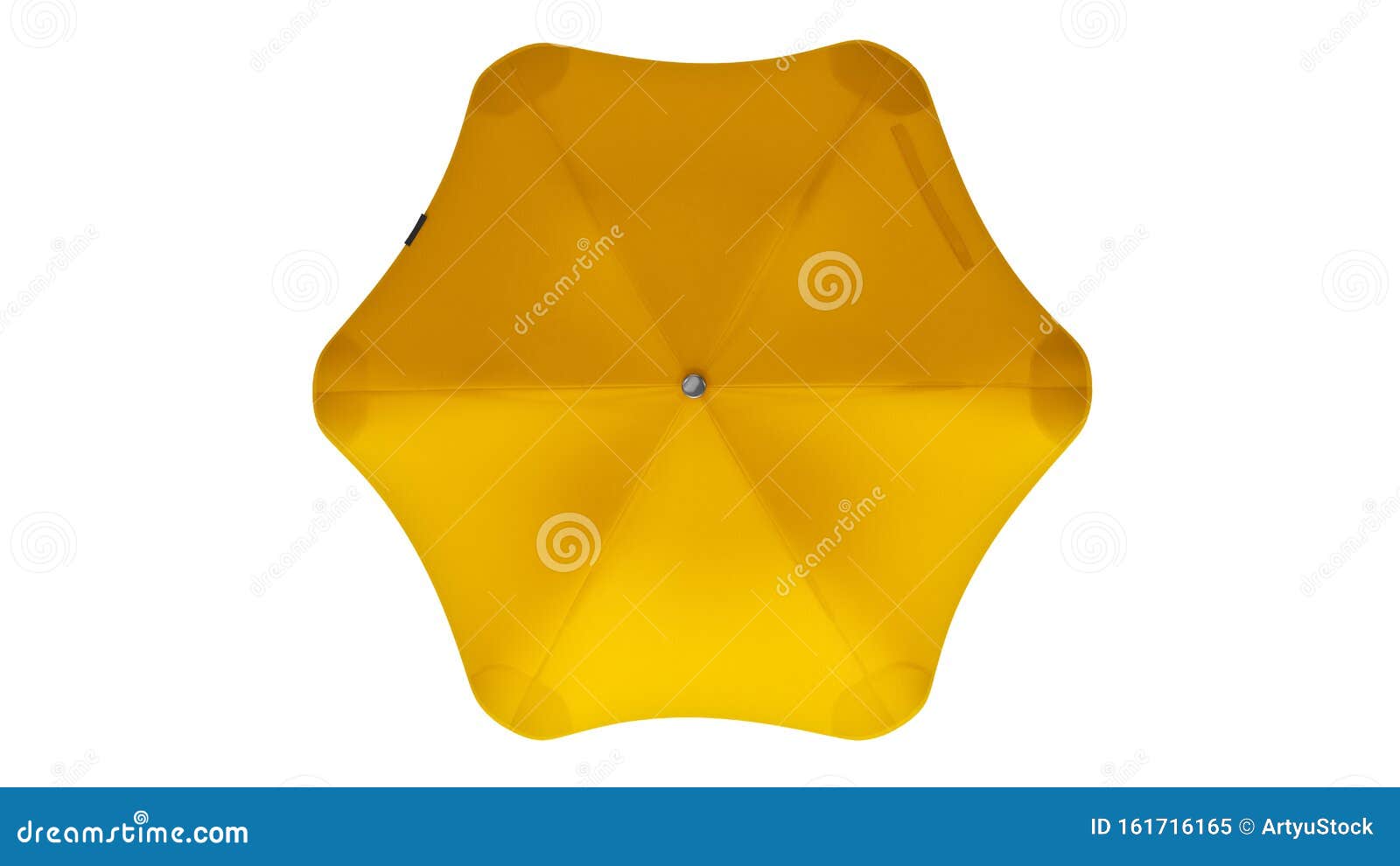 Umbrella Parasol Open Modern Yellow, Top View Stock Illustration ...