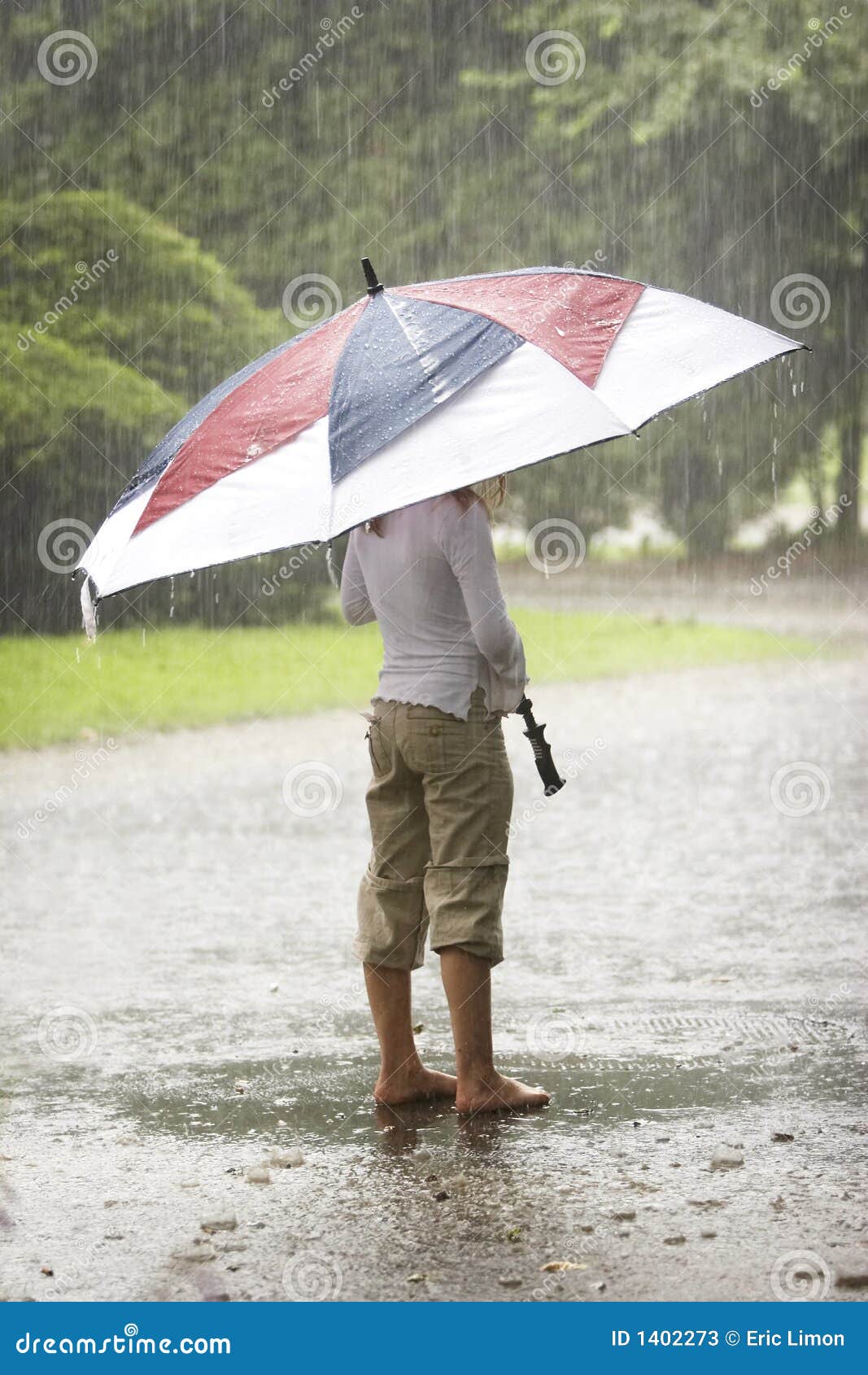 Umbrella in the rain stock image. Image of waiting, unbrella - 1402273