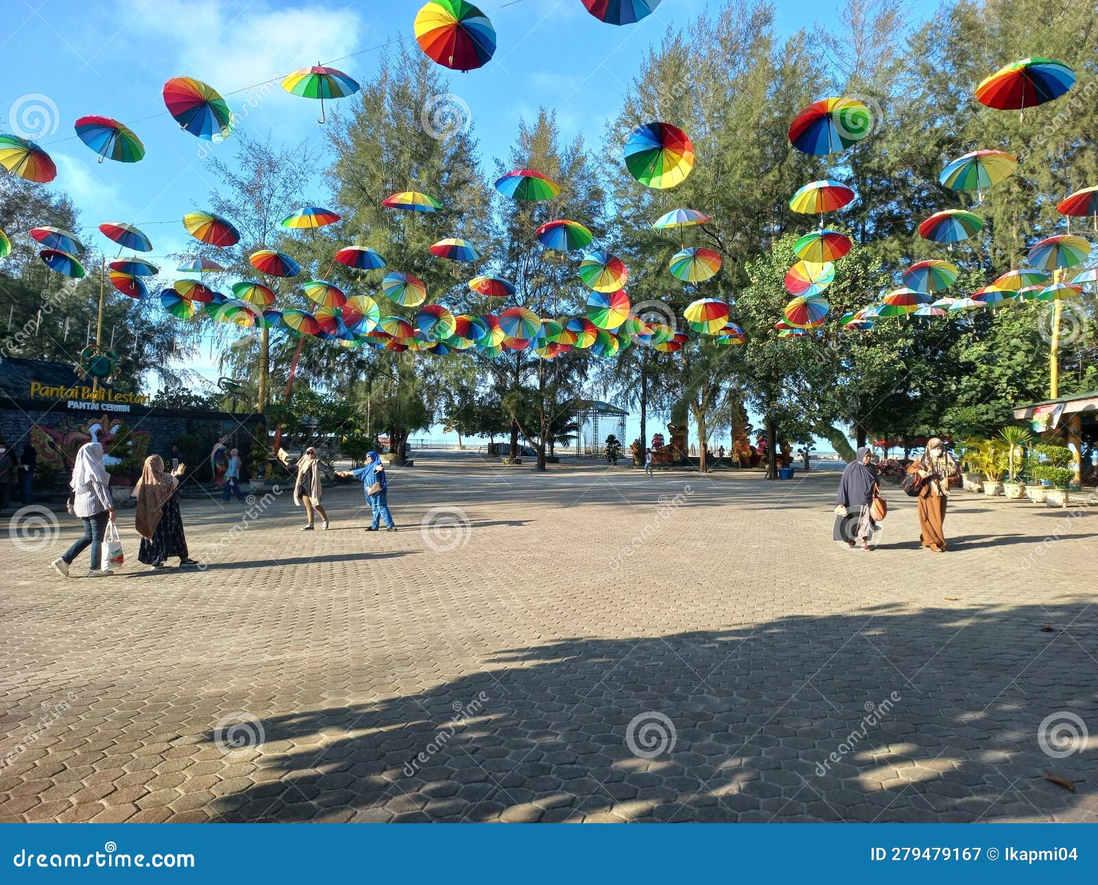 Umbrella Rainbow Colour in Land of Indonesian Editorial Photography ...