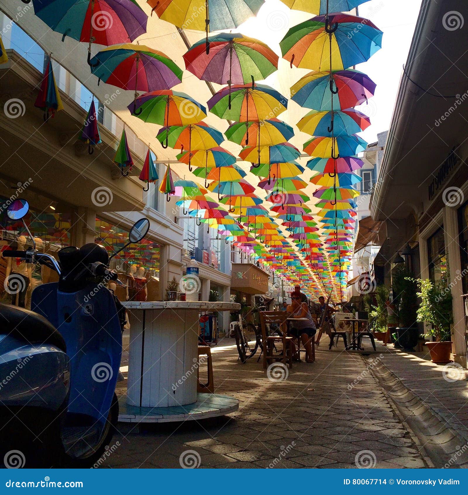 Umbrella road editorial stock image. Image of turkey - 80067714