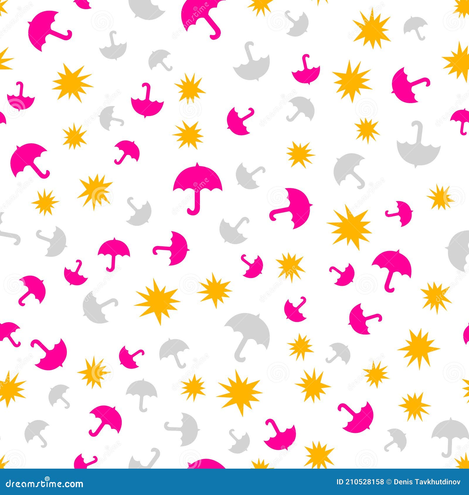 Umbrella Seamless Texture Pattern Stock Illustration - Illustration of ...