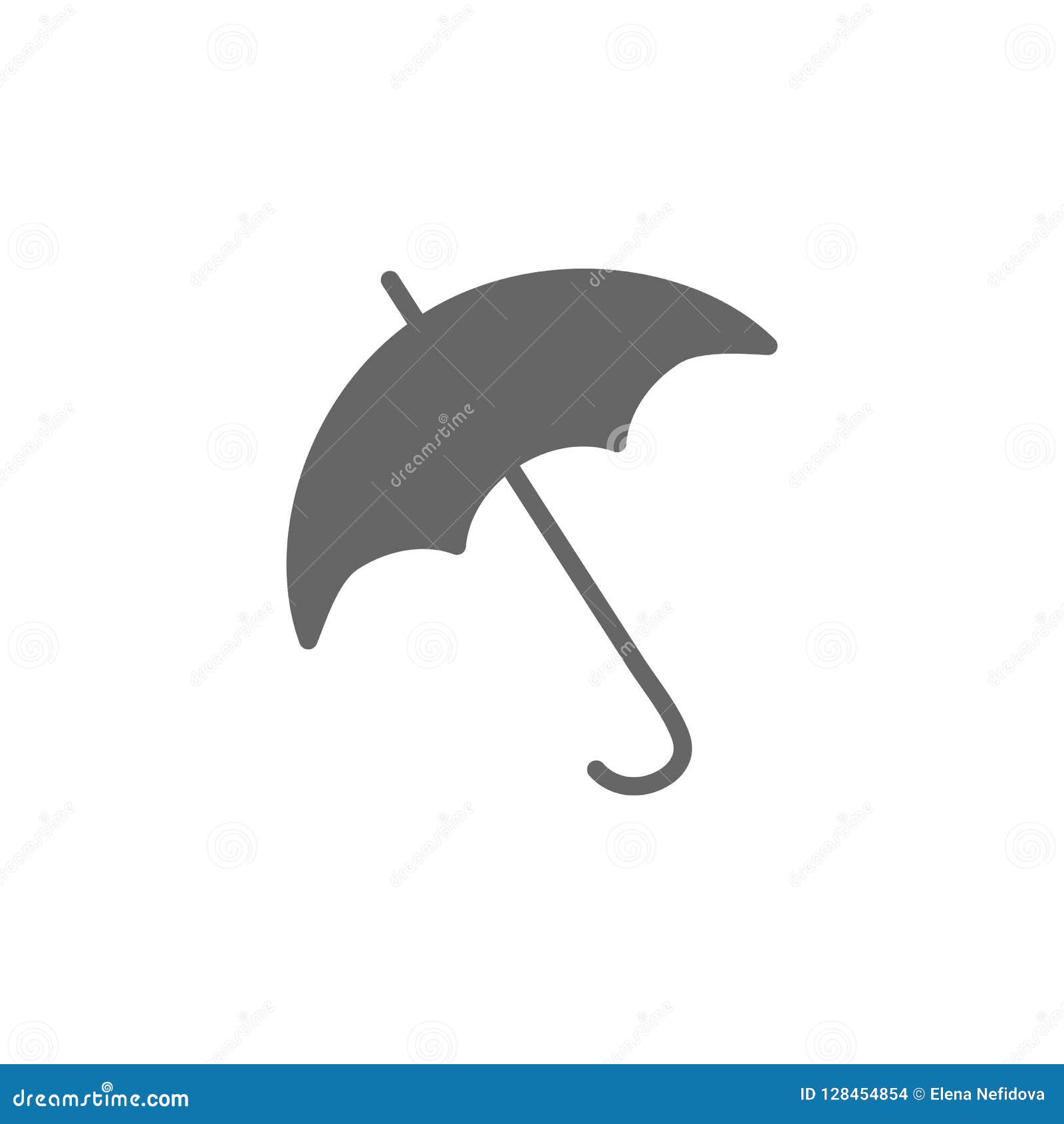 Umbrella Sign Icon Vector Illustration on White Background Stock Vector ...