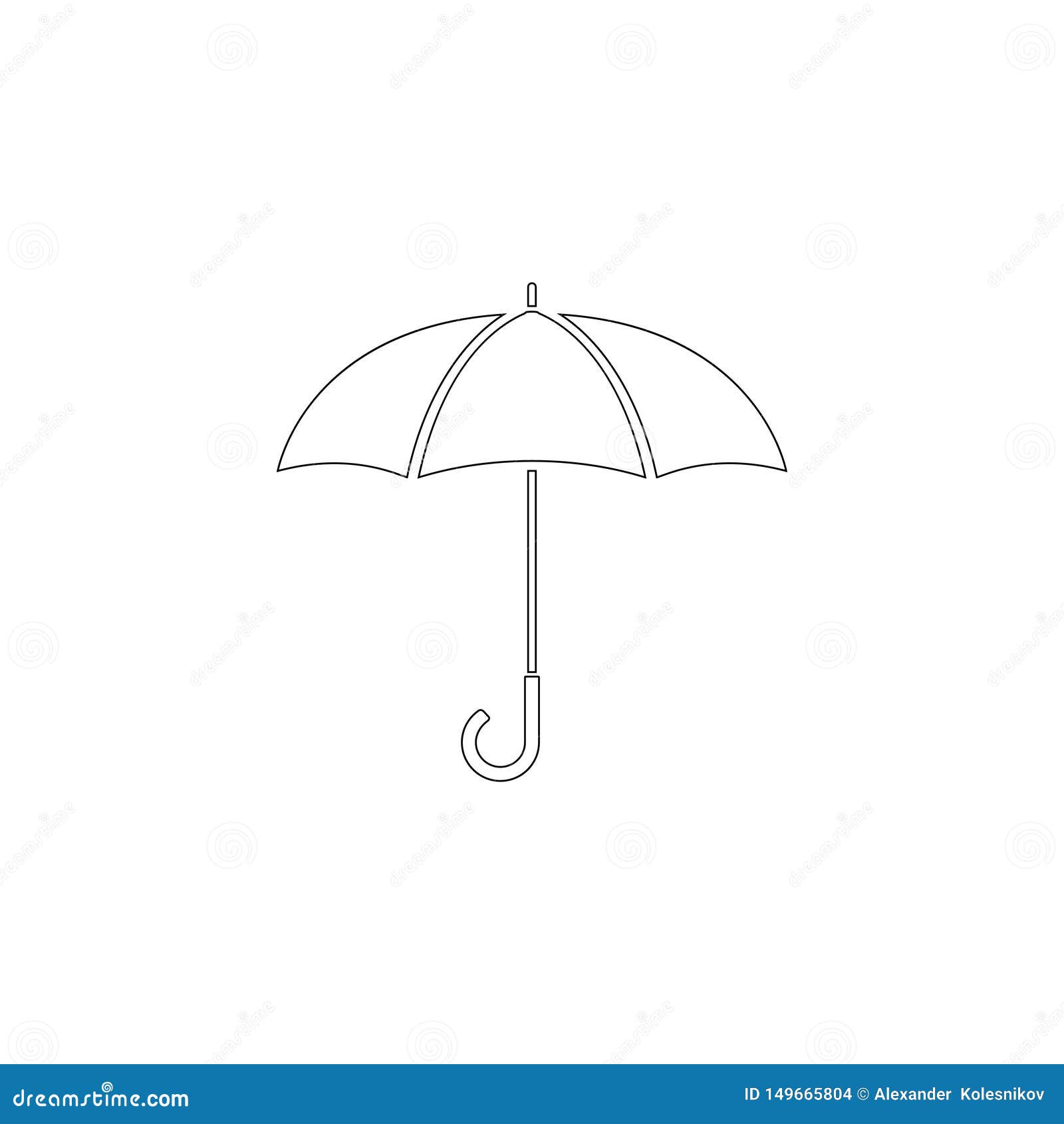 Umbrella. flat vector icon stock vector. Illustration of parasol ...