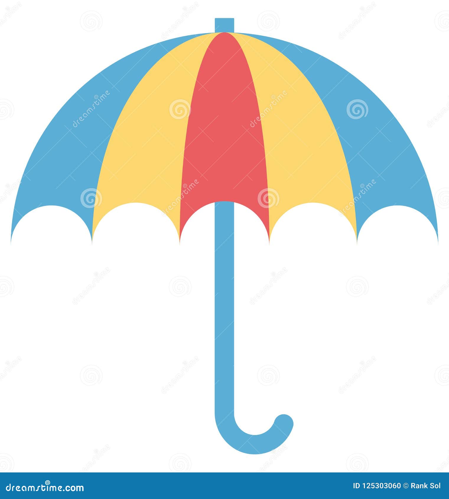 Umbrella, Sunshade Vector Icon Editable Stock Vector - Illustration of ...