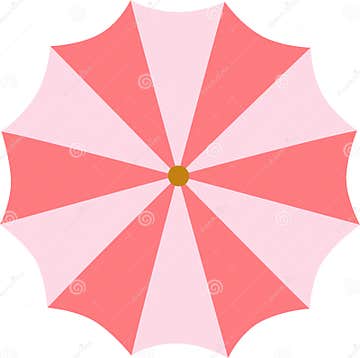 Umbrella Top View stock vector. Illustration of vector - 328583306