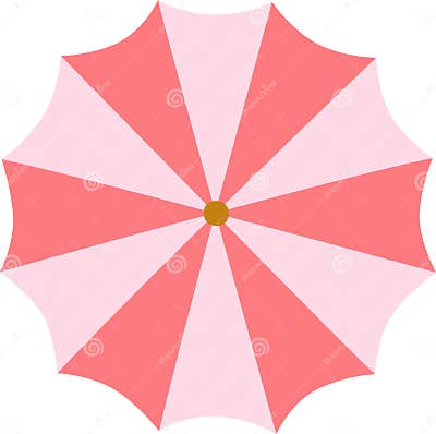Umbrella Top View stock vector. Illustration of vector - 328583306