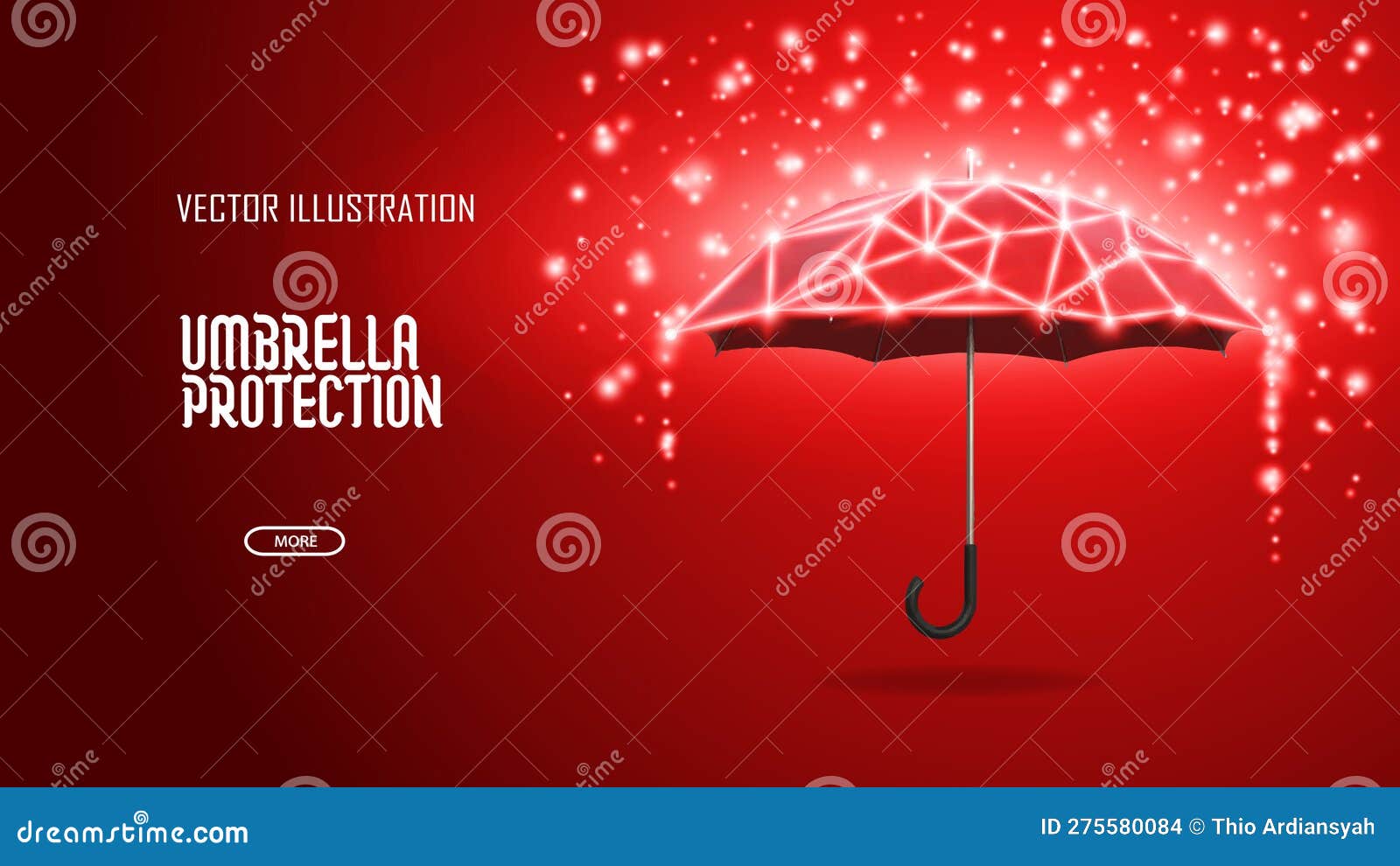 Shield Umbrella. Low Poly Wireframe Style. the Concept of Protection ...