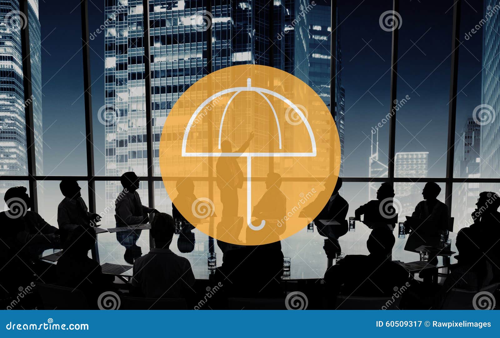 Umbrella Weather Protection Environment Shielding Concept Stock Image ...