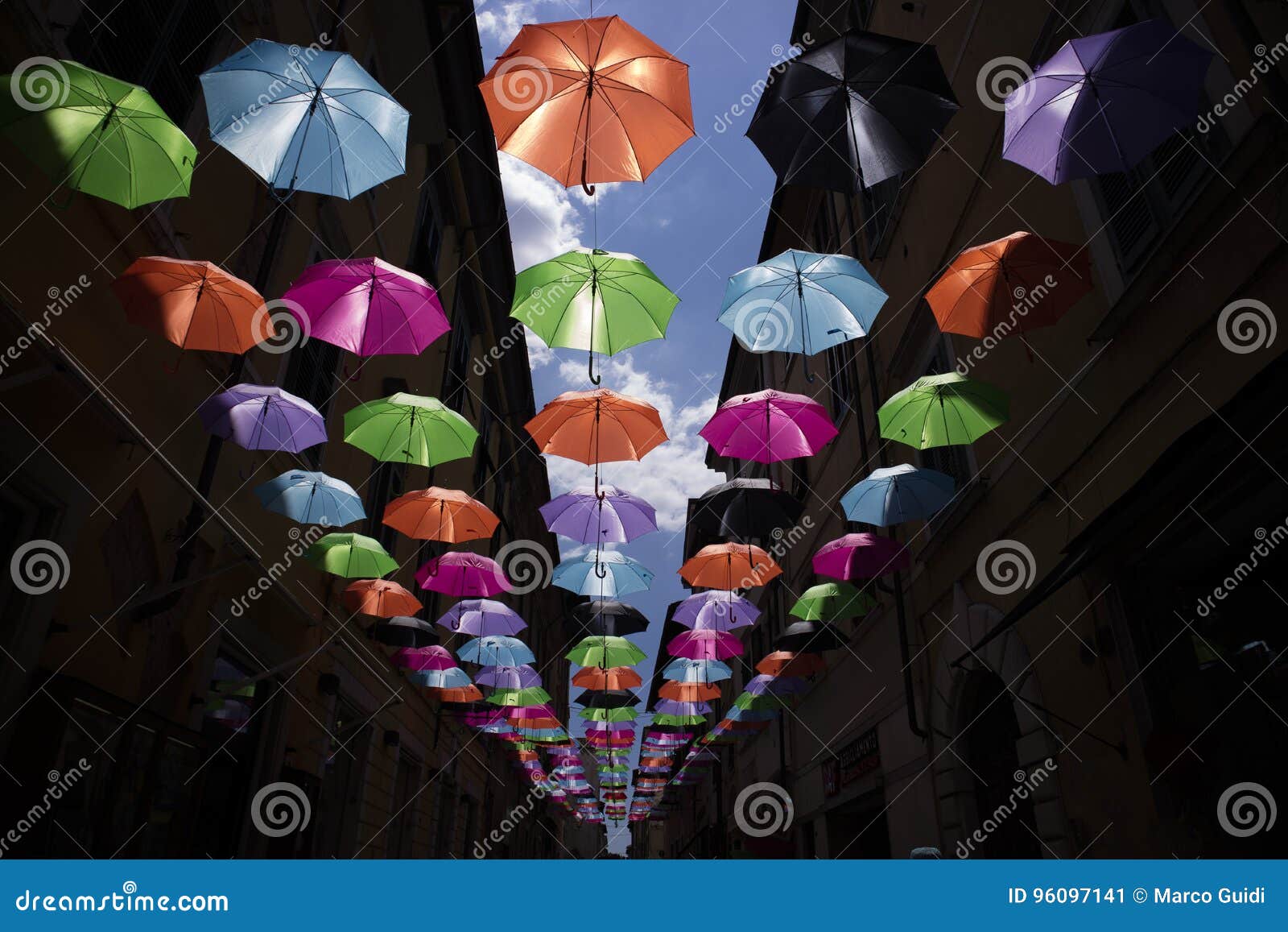 Umbrellas of Different Colors Stock Image - Image of sunny, concept ...