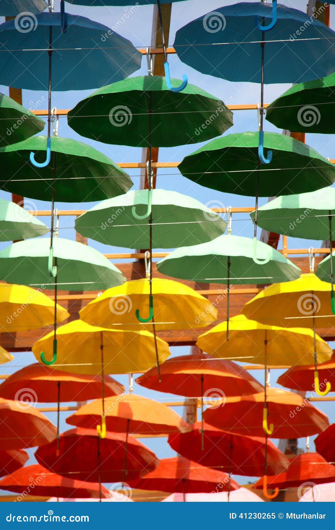Umbrellas in Different Colours Stock Image - Image of colors, colorful ...