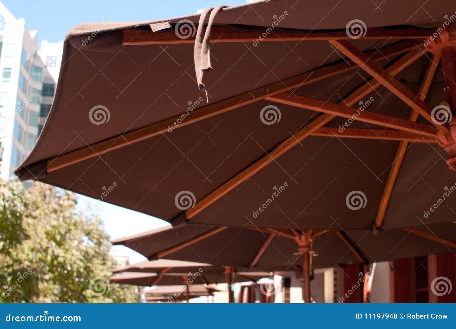Umbrellas at Restaurant stock photo. Image of idaho, travel - 11197948