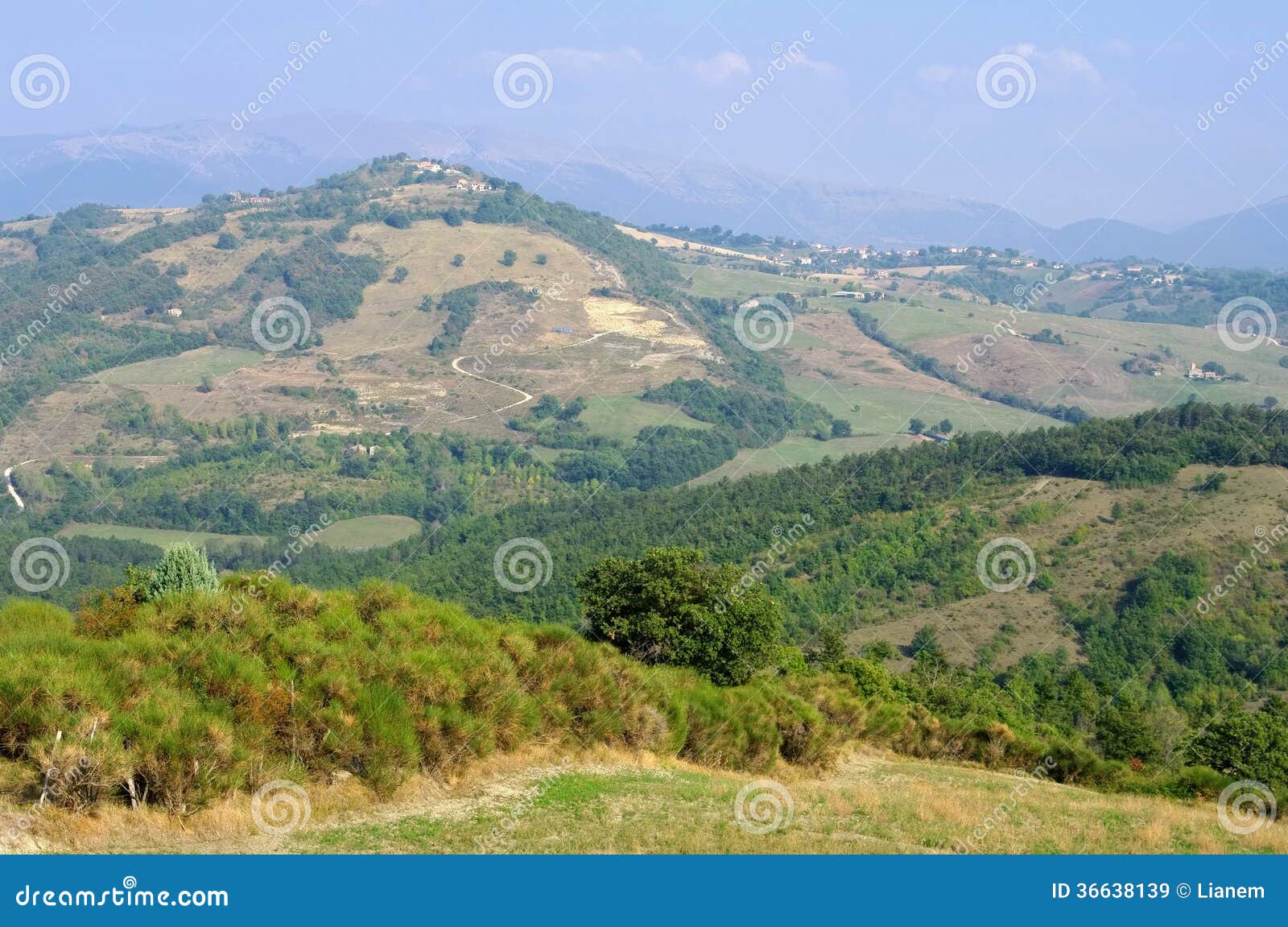 Umbria landscape stock image. Image of tree, field, brown - 36638139