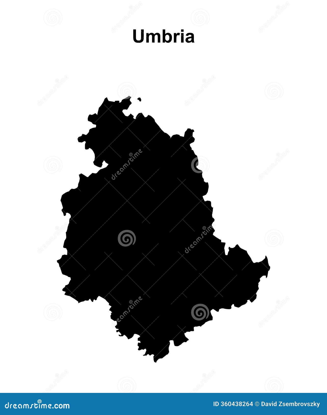 Blank Map Umbria Of Italy. High Quality Map Region Umbria With ...