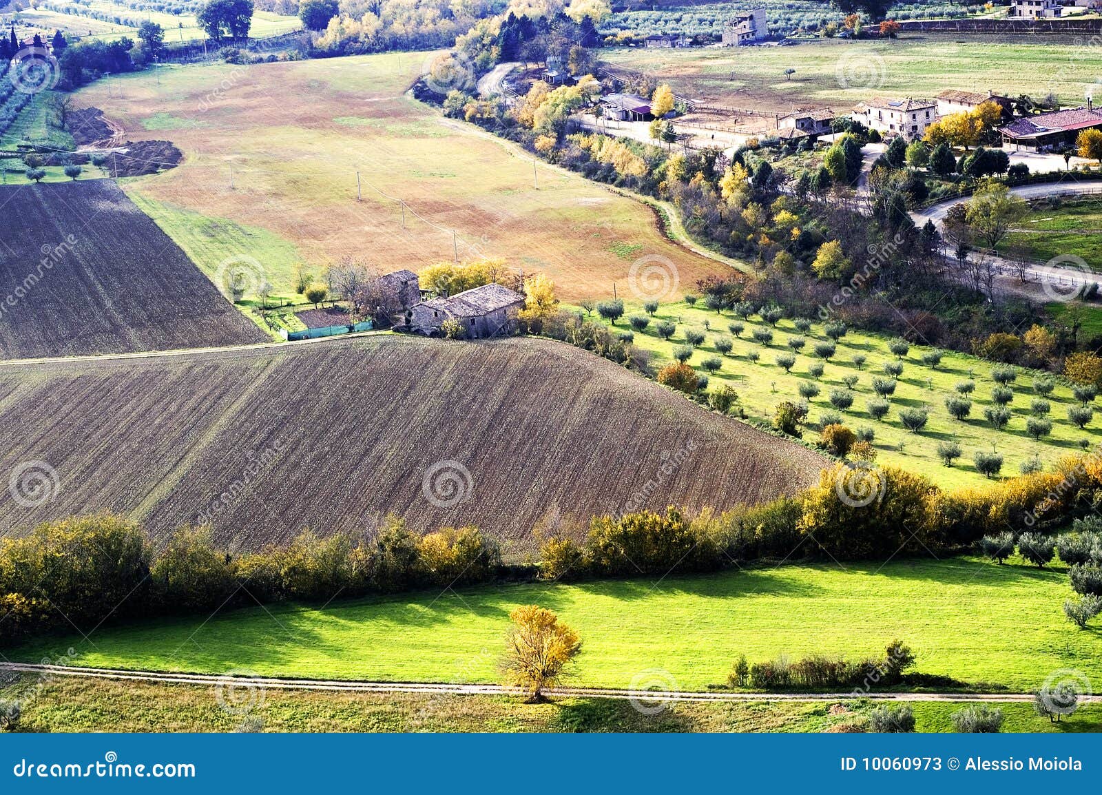 Umbrian Landscape in Autumn Stock Image - Image of tourism, typical ...
