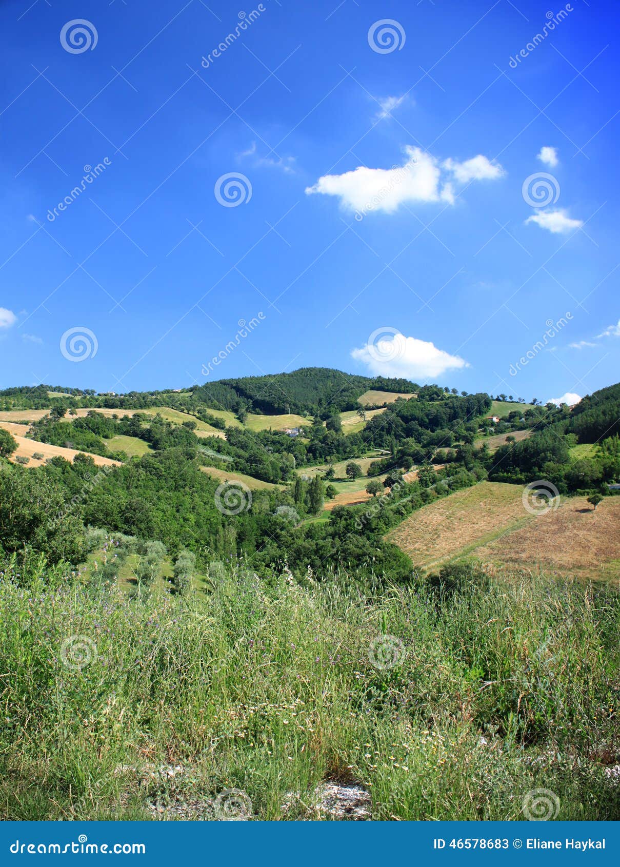 Umbrian Landscape stock image. Image of green, italian - 46578683