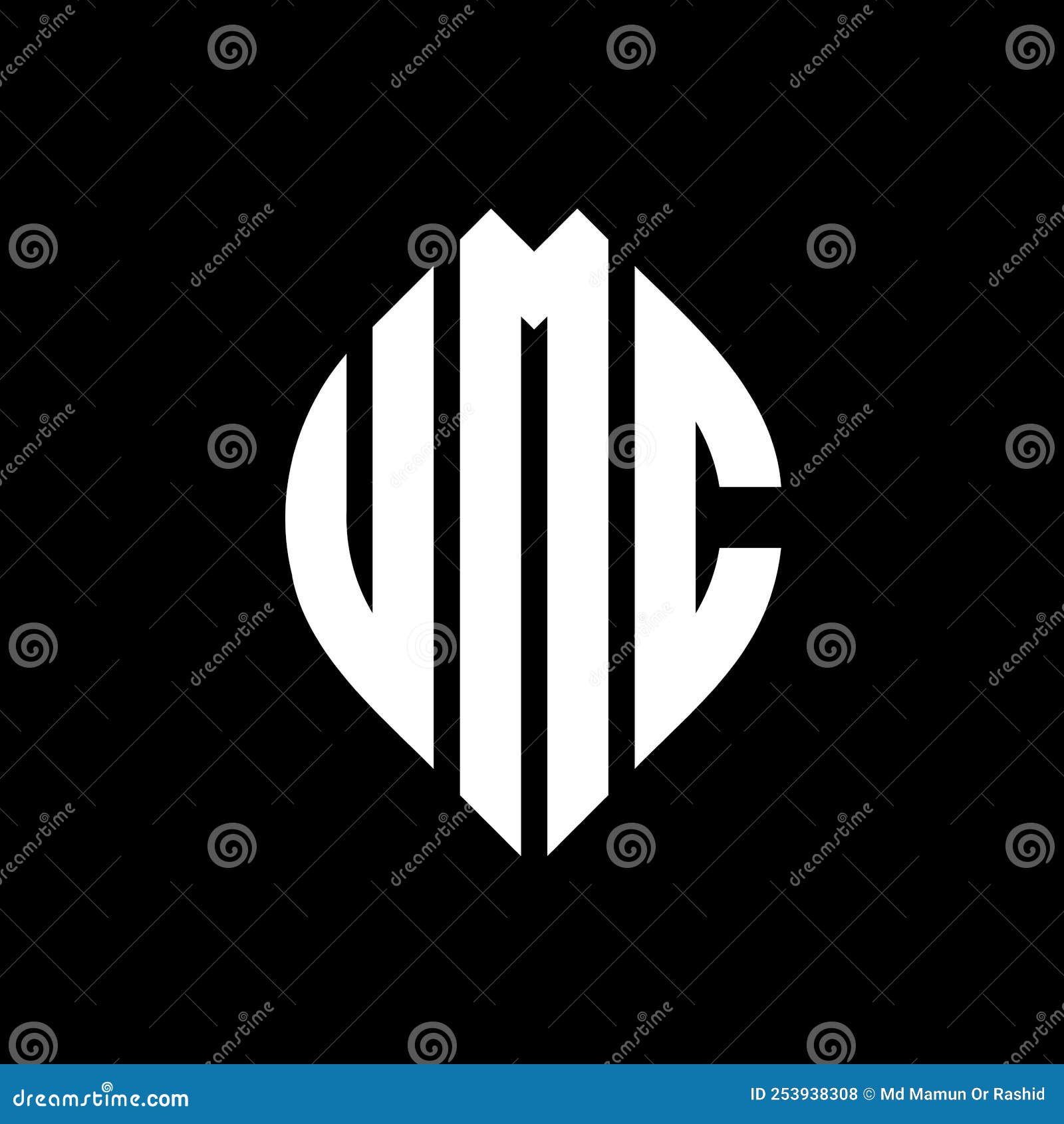 UMC Circle Letter Logo Design with Circle and Ellipse Shape. UMC ...