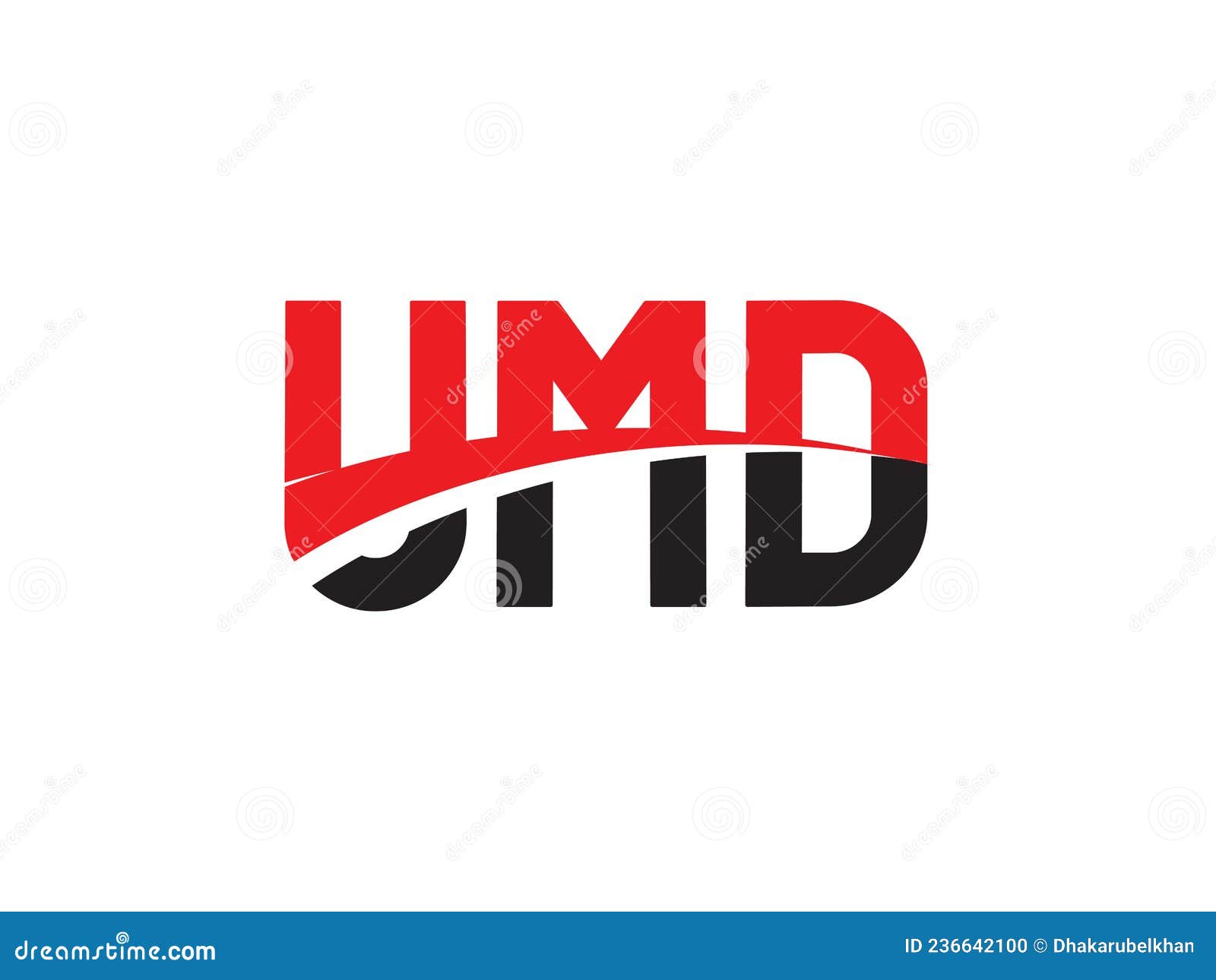 UMD Letter Initial Logo Design Vector Illustration Stock Vector ...