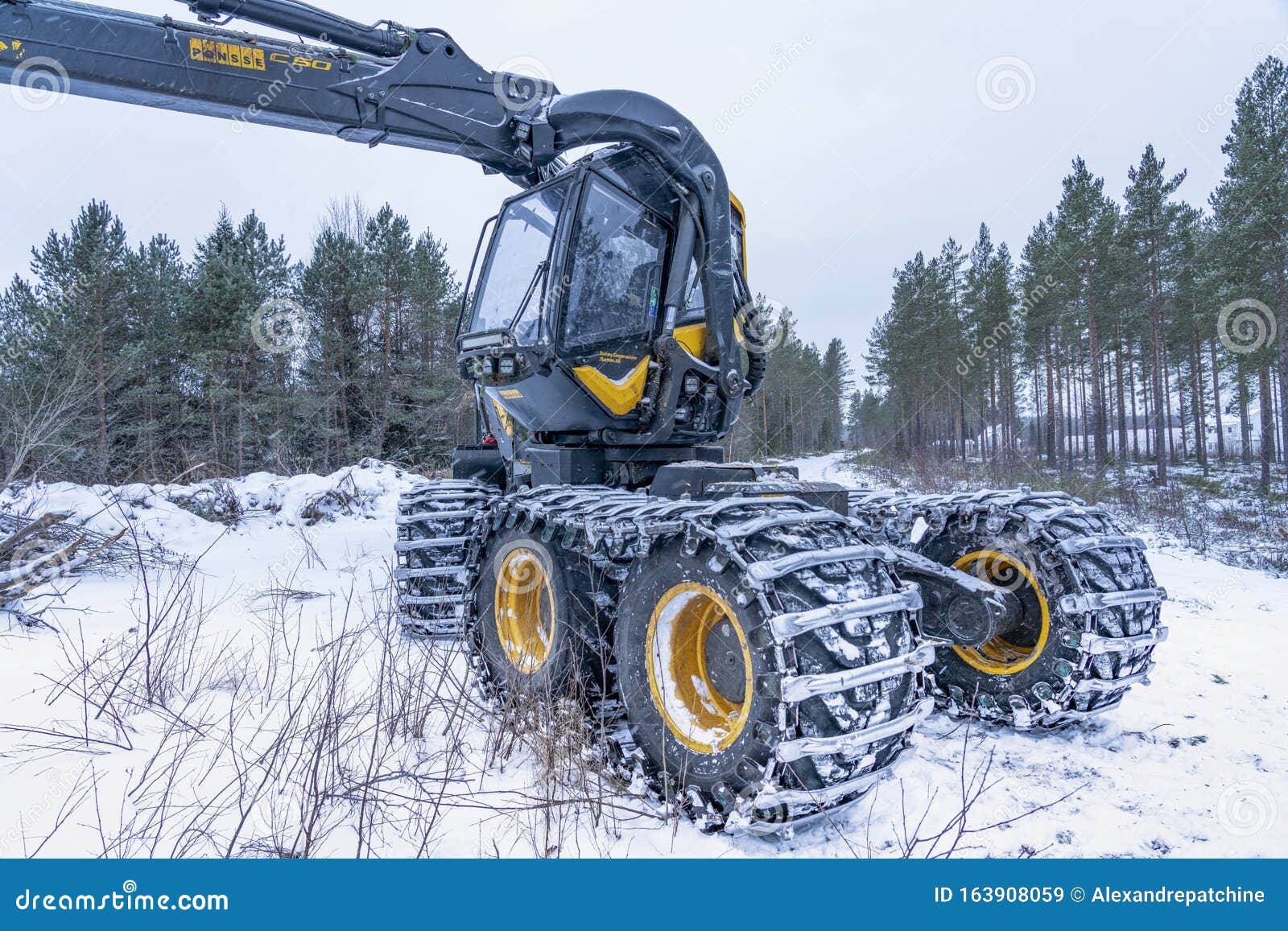 Umea, Sweden NOVEMBER 10, 2019: High Performance Modern Forestry ...