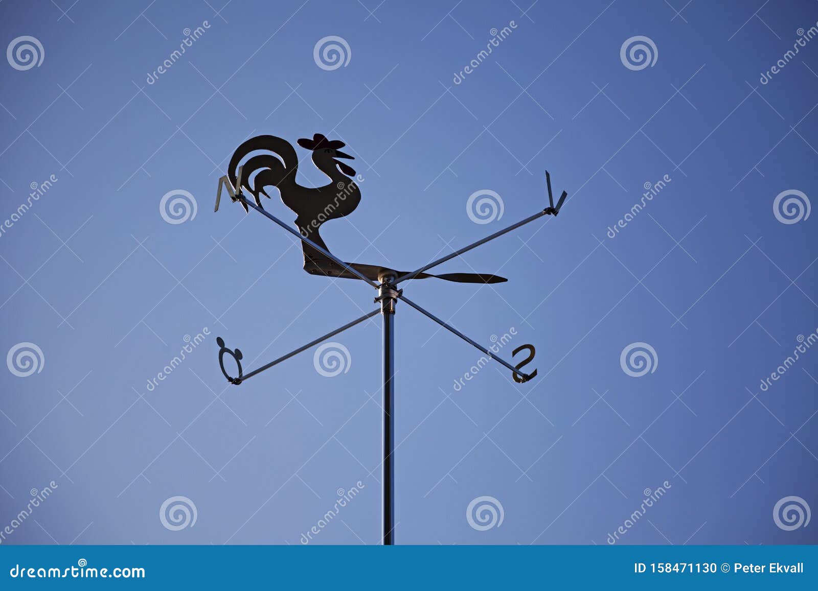 Wind Pointer with Rooster Figure Editorial Image - Image of cockerel ...