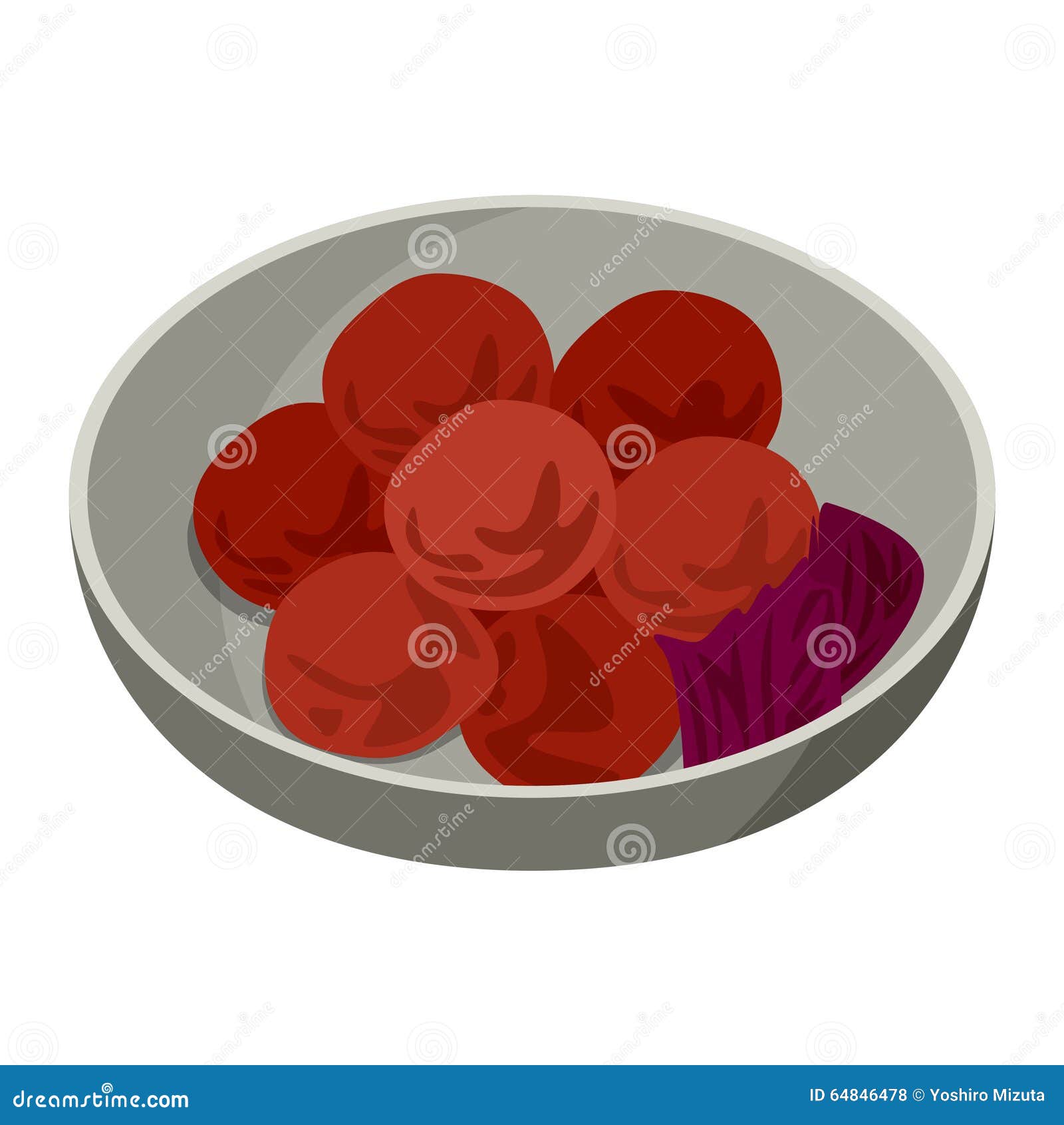 Umeboshi illustrations stock vector. Illustration of salt - 64846478