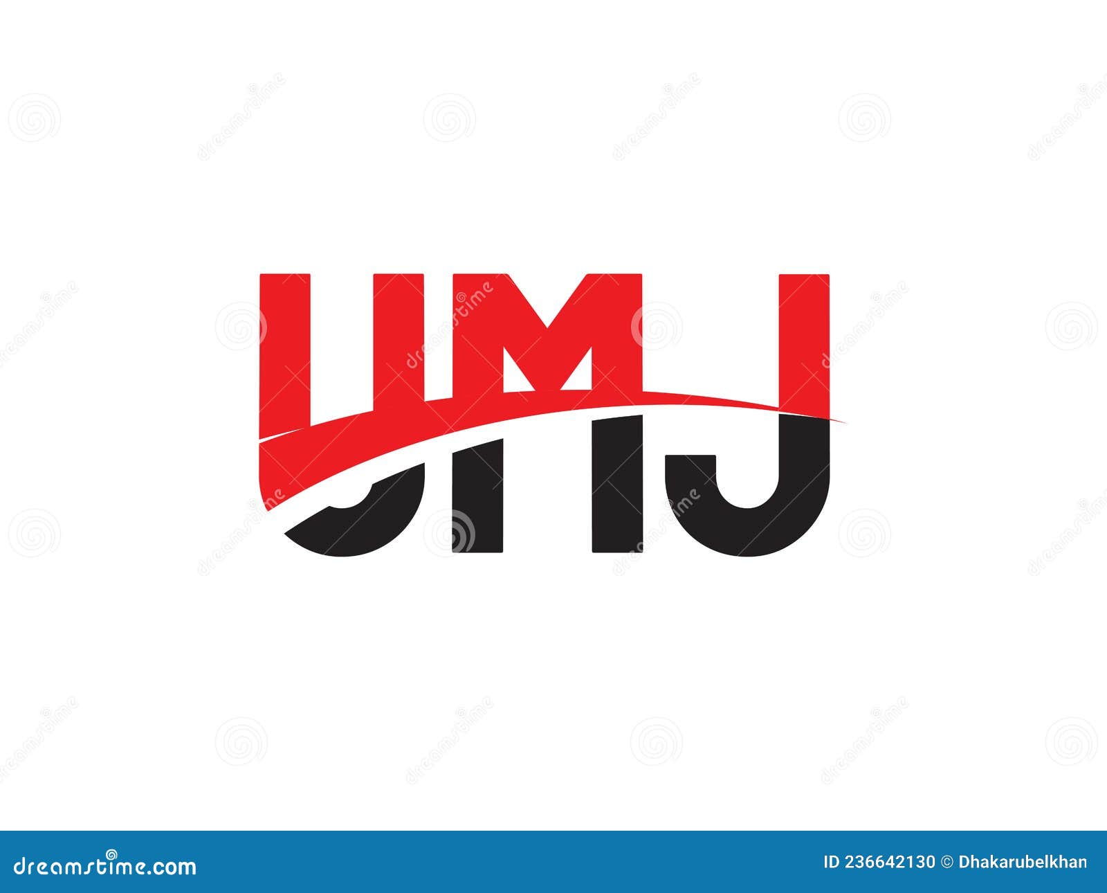 UMJ Letter Initial Logo Design Vector Illustration Stock Vector ...
