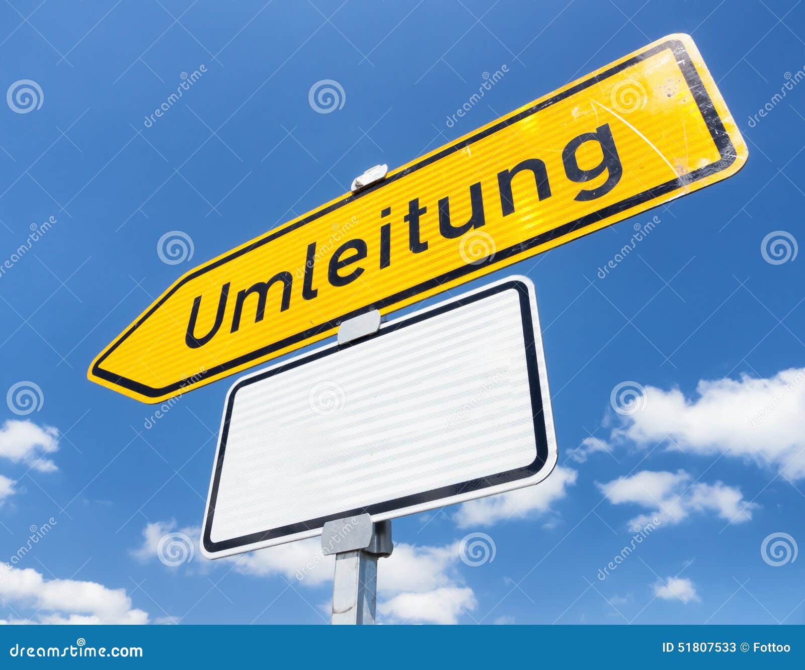 Umleitung stock image. Image of view, traffic, roadworks - 51807533