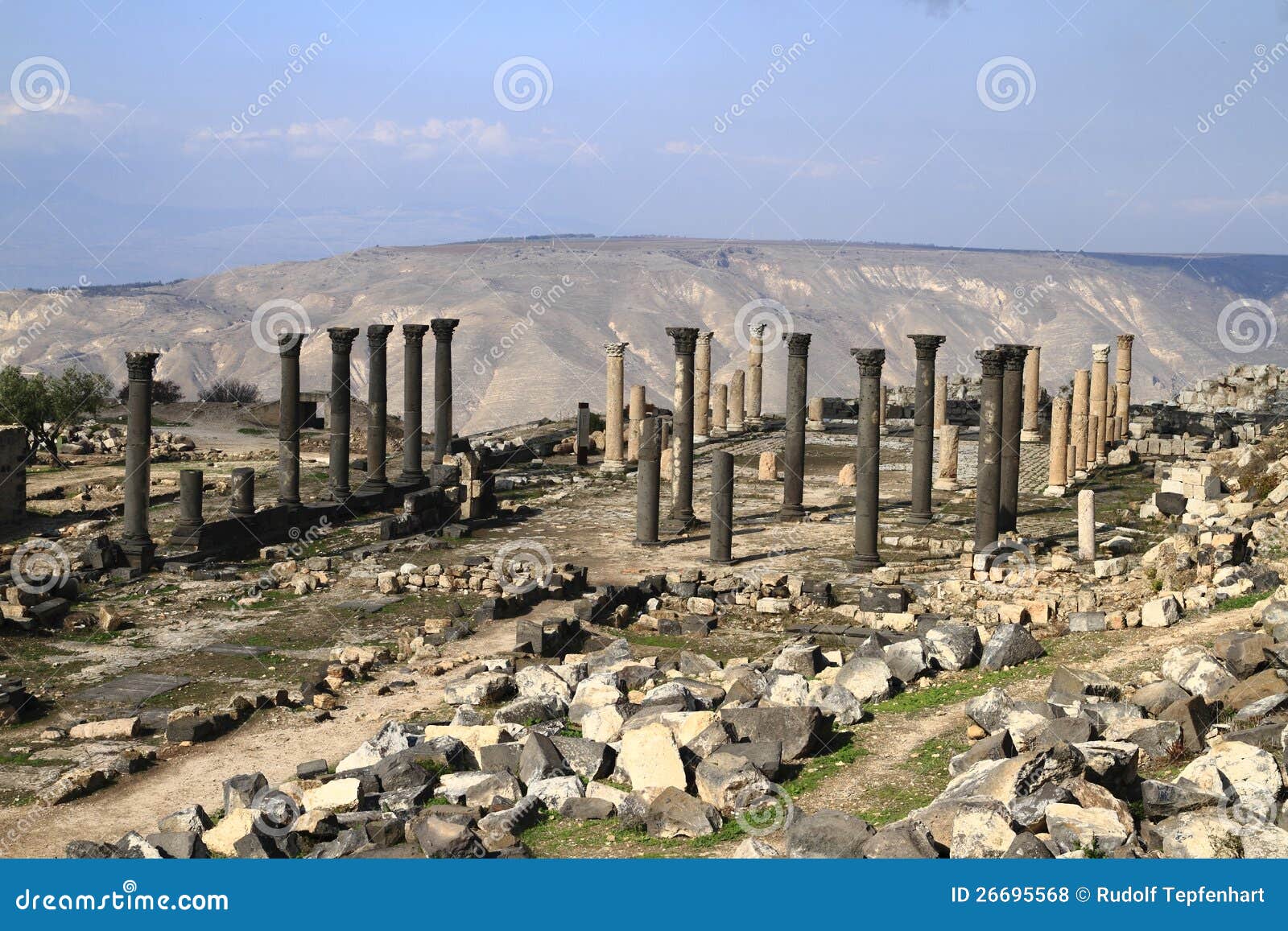 Umm Qais stock photo. Image of civilization, asia, east - 26695568