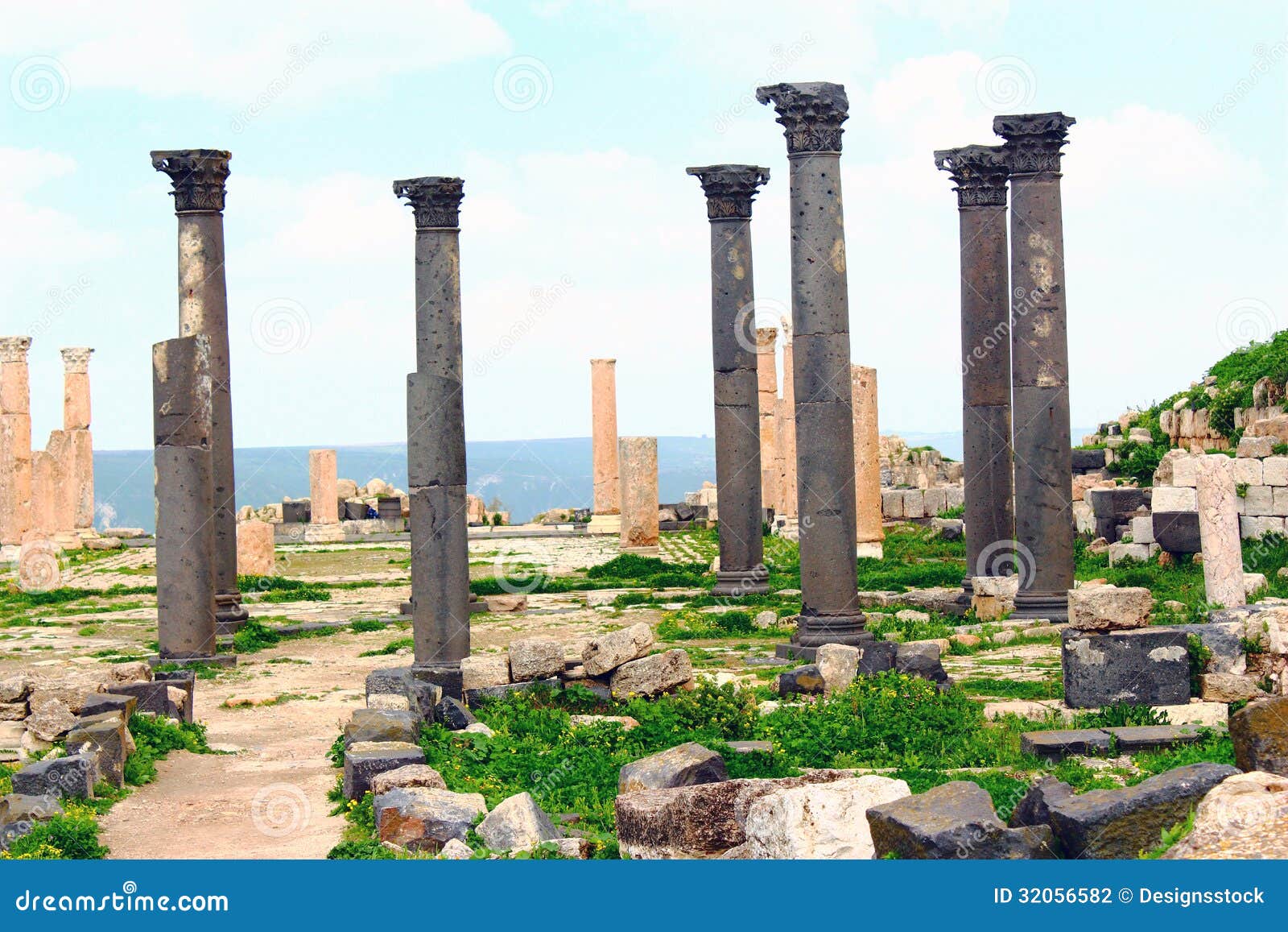 Umm Qais City foto de archivo. Imagen de saudita, oriente - 32056582