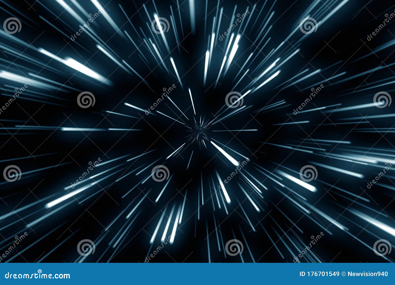 Ump at Superluminal Speed between the Stars Stock Illustration ...