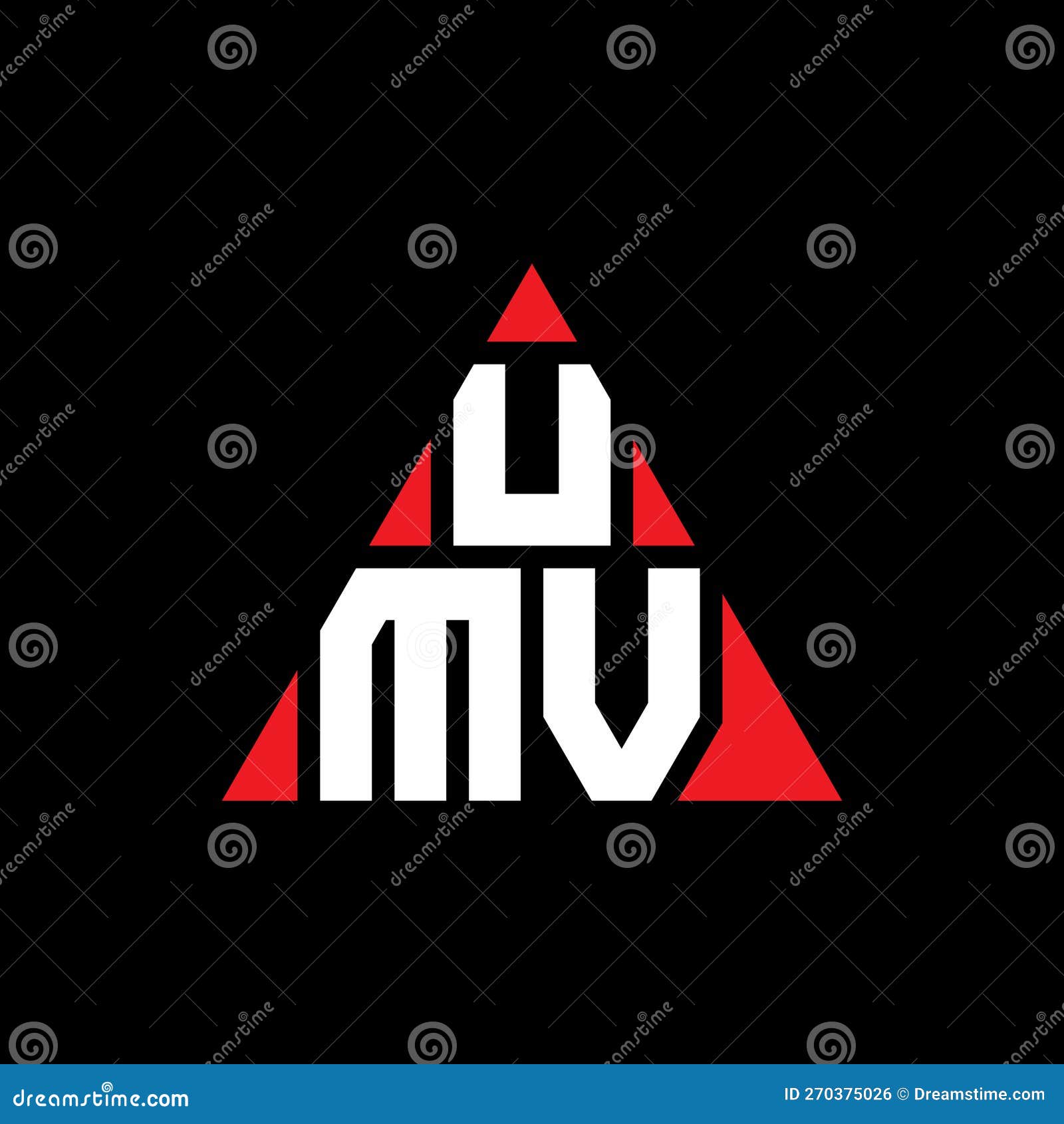 UMW Triangle Letter Logo Design with Triangle Shape. UMW Triangle Logo ...
