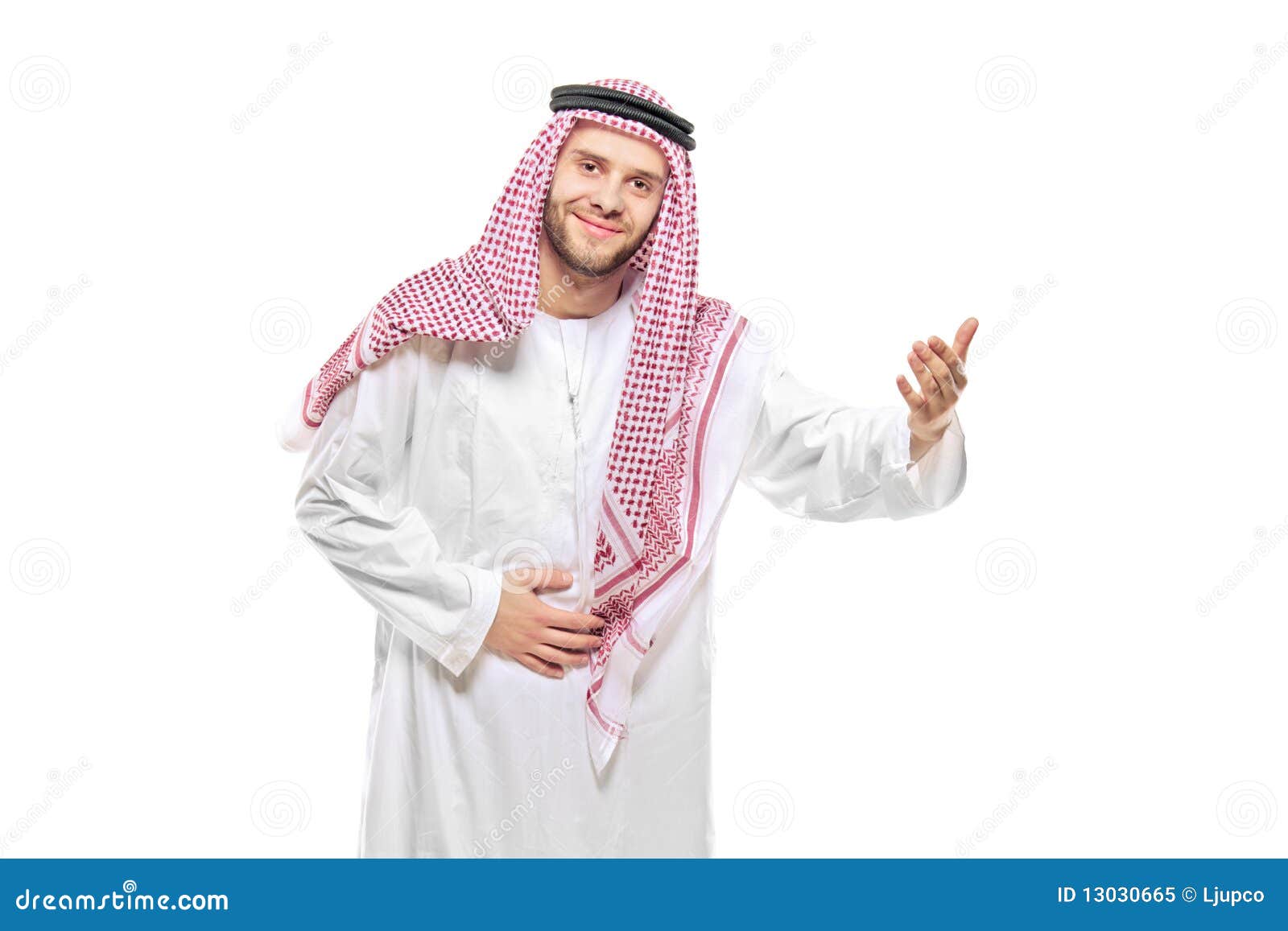 Un Accueil Arabe De Personne Image stock - Image du confiant, masculin ...