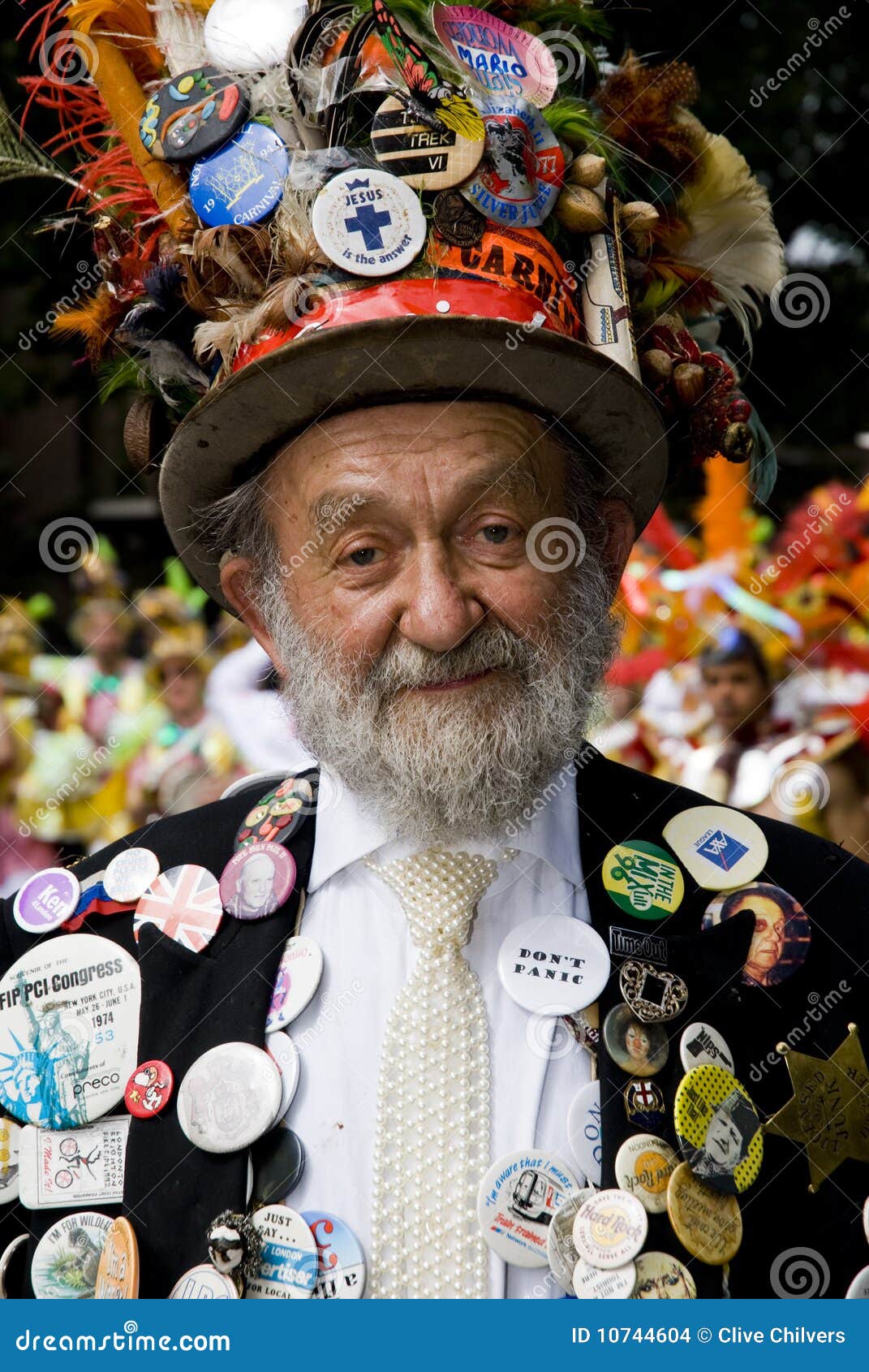 Un Asistente Ostentoso Del Carnaval Imagen de archivo editorial ...