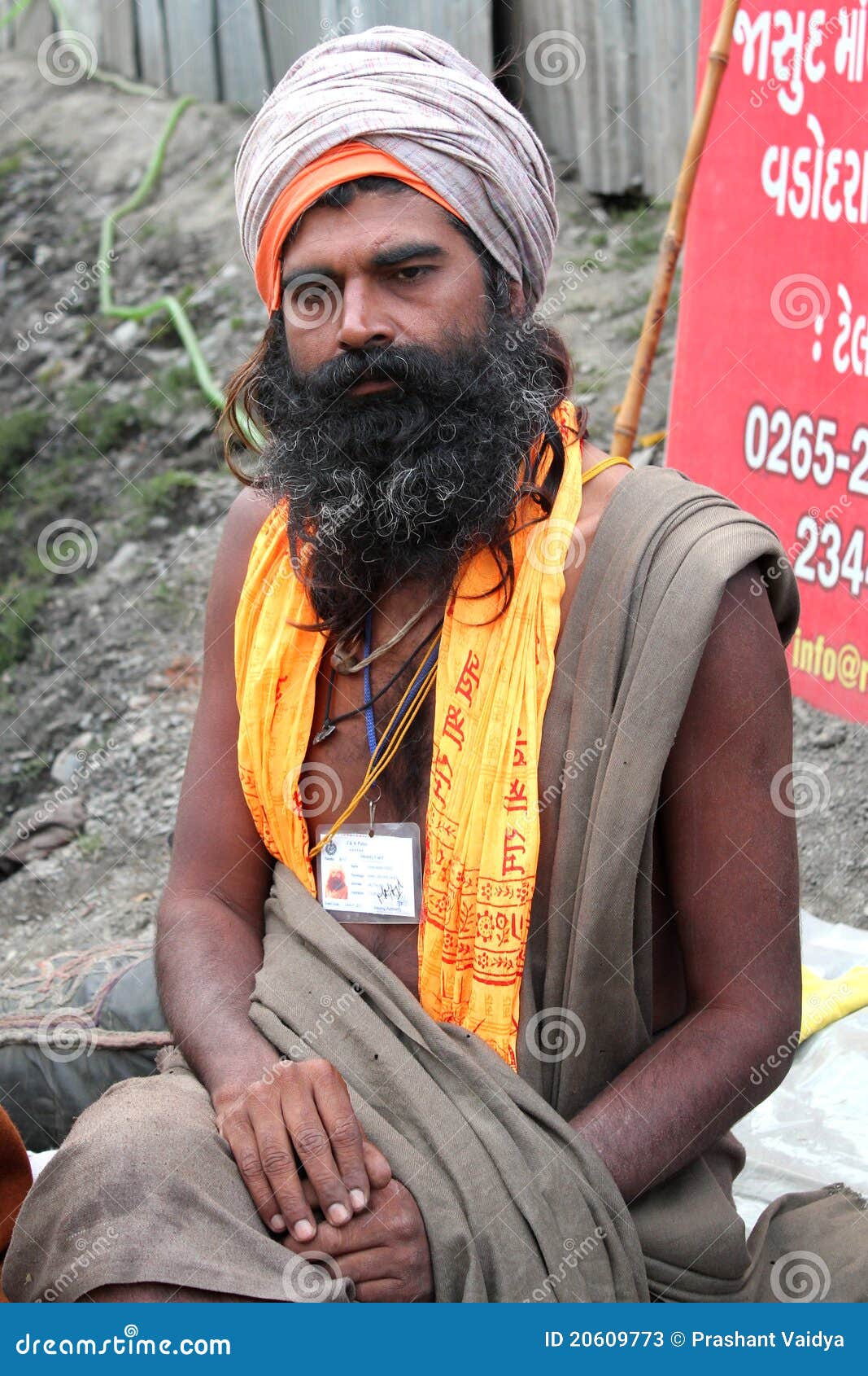 Un baba de Sadhu photo stock éditorial. Image du indou - 20609773
