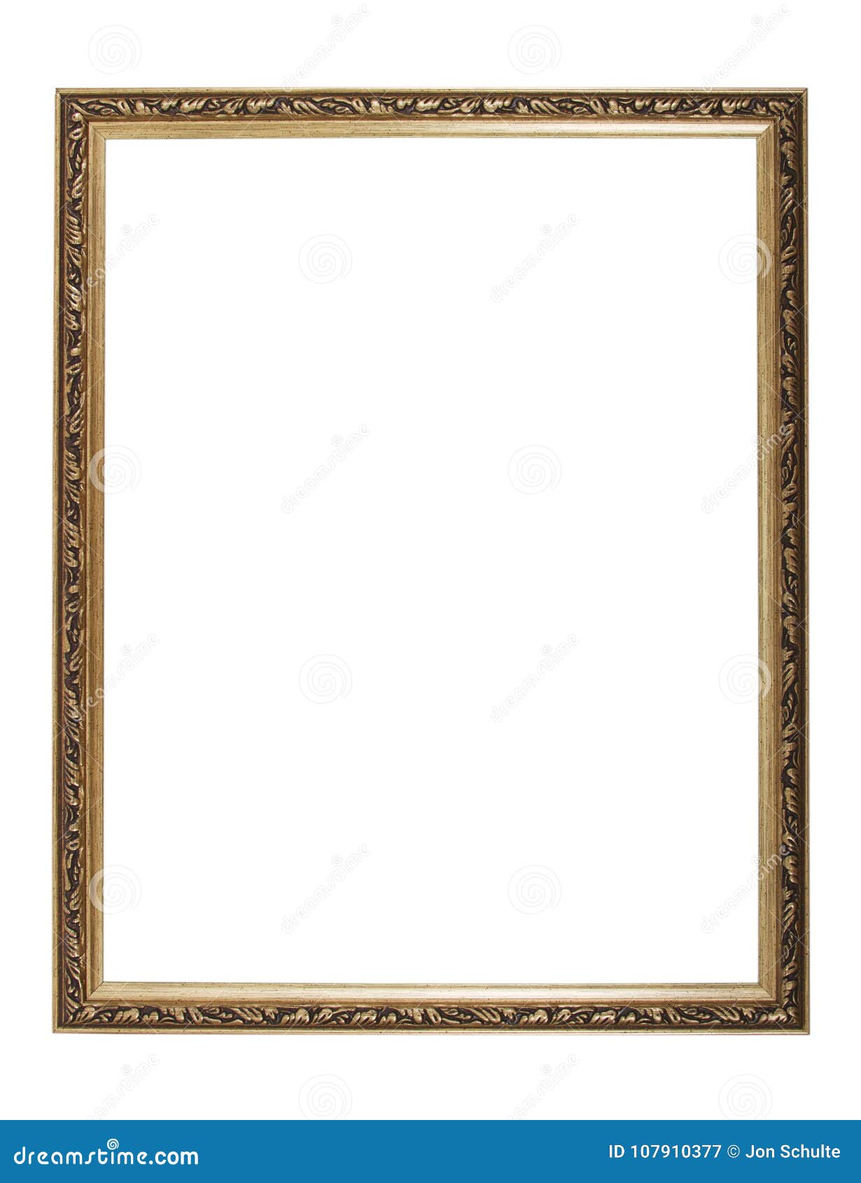 Un cadre de tableau vide image stock. Image du métal - 107910377