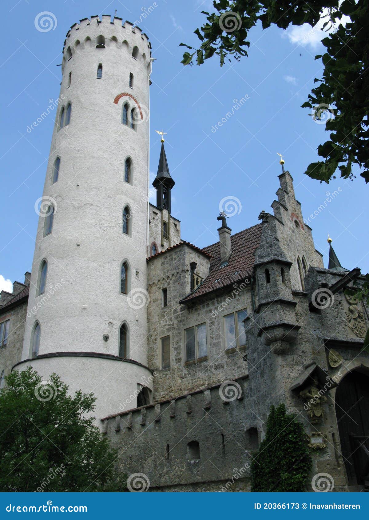 Un Castello Di Fiaba Nel Lichtenstein Immagine Stock - Immagine di ...