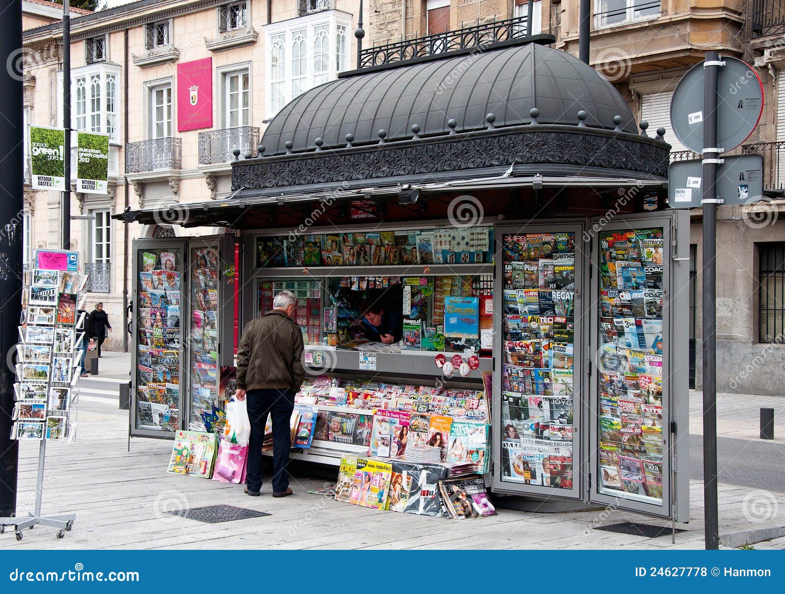 Un Chiosco in Vitoria-Gasteiz, Paese Basque Fotografia Stock Editoriale ...
