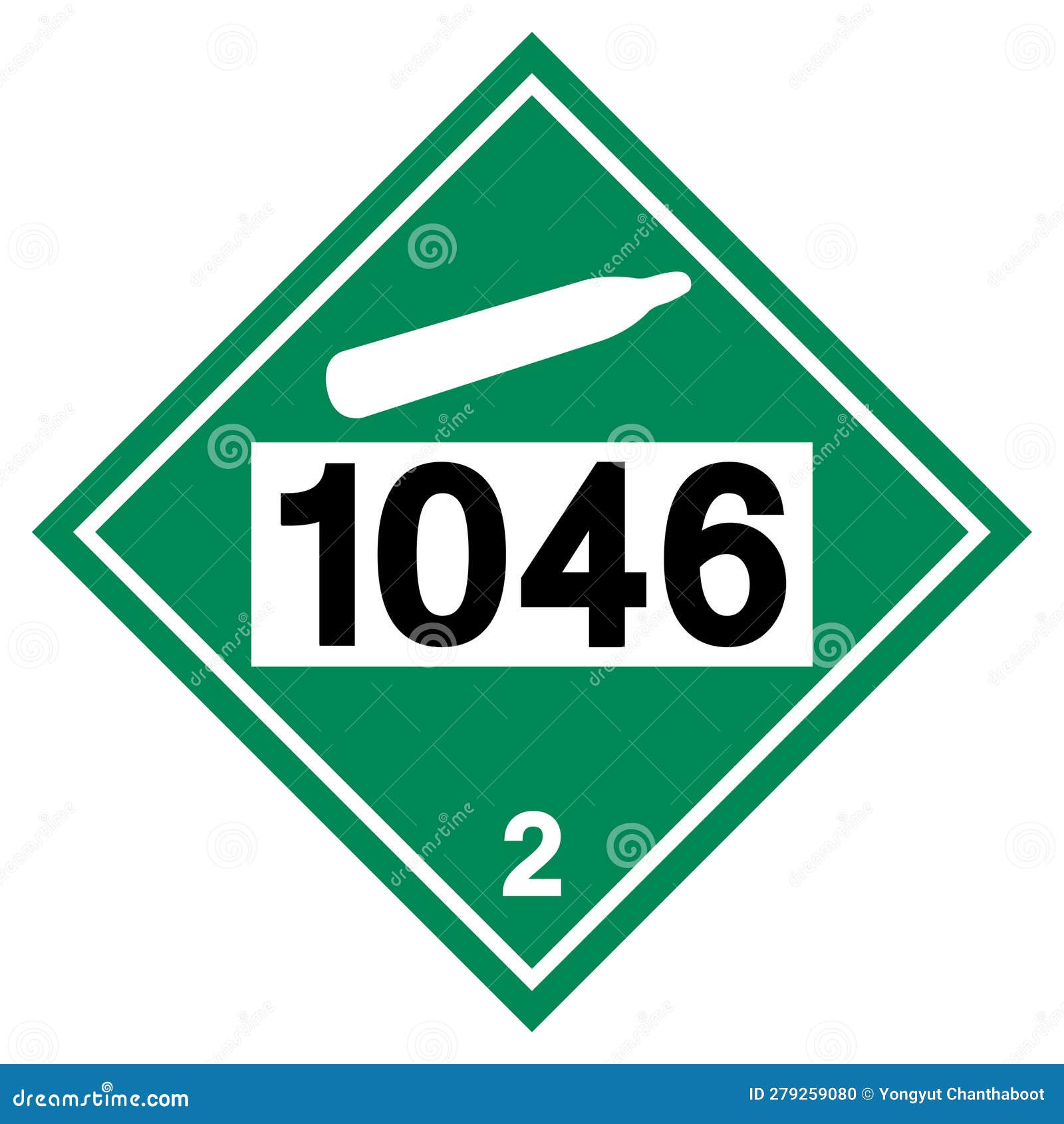 UN1046 Class 2 Helium Symbol Sign , Vector Illustration, Isolate on ...