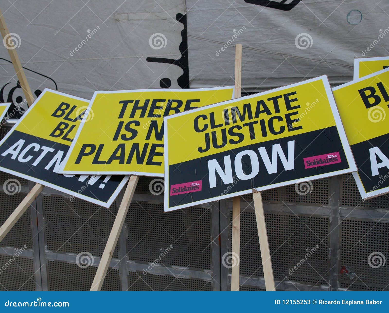 UN Climate Change Demonstration Editorial Stock Photo - Image of ...