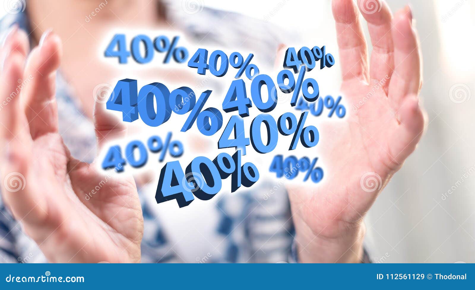 Un Concetto Dello Sconto Di 40% Immagine Stock - Immagine di vendita ...