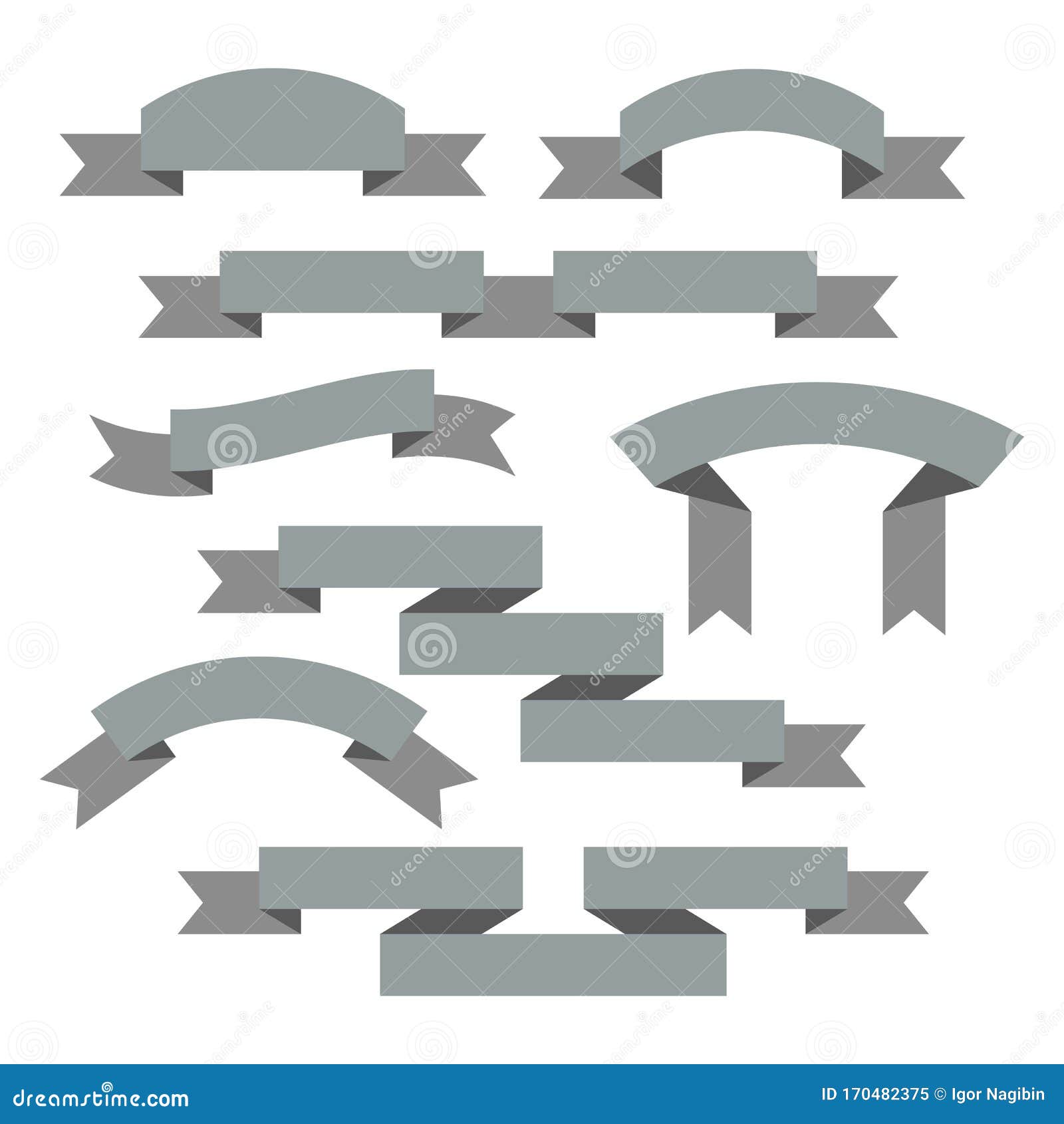 Un Conjunto De Cintas Cinta Con Espacio Para Texto Cinta De Banners ...