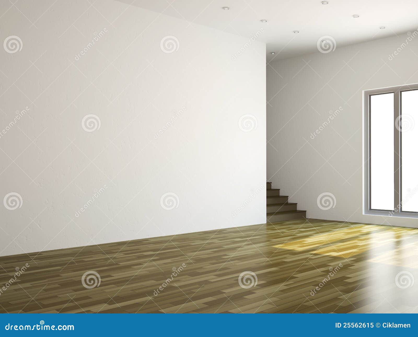 Un cuarto grande stock de ilustración. Ilustración de casero - 25562615