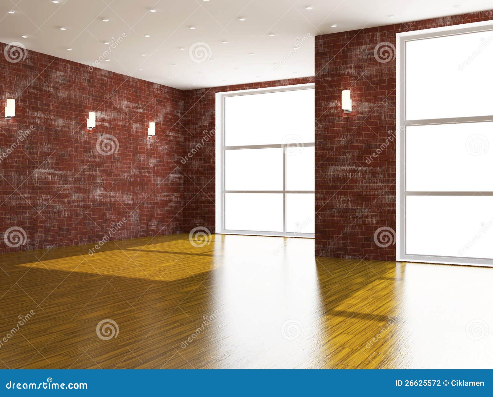 Un cuarto grande stock de ilustración. Ilustración de vivir - 26625572