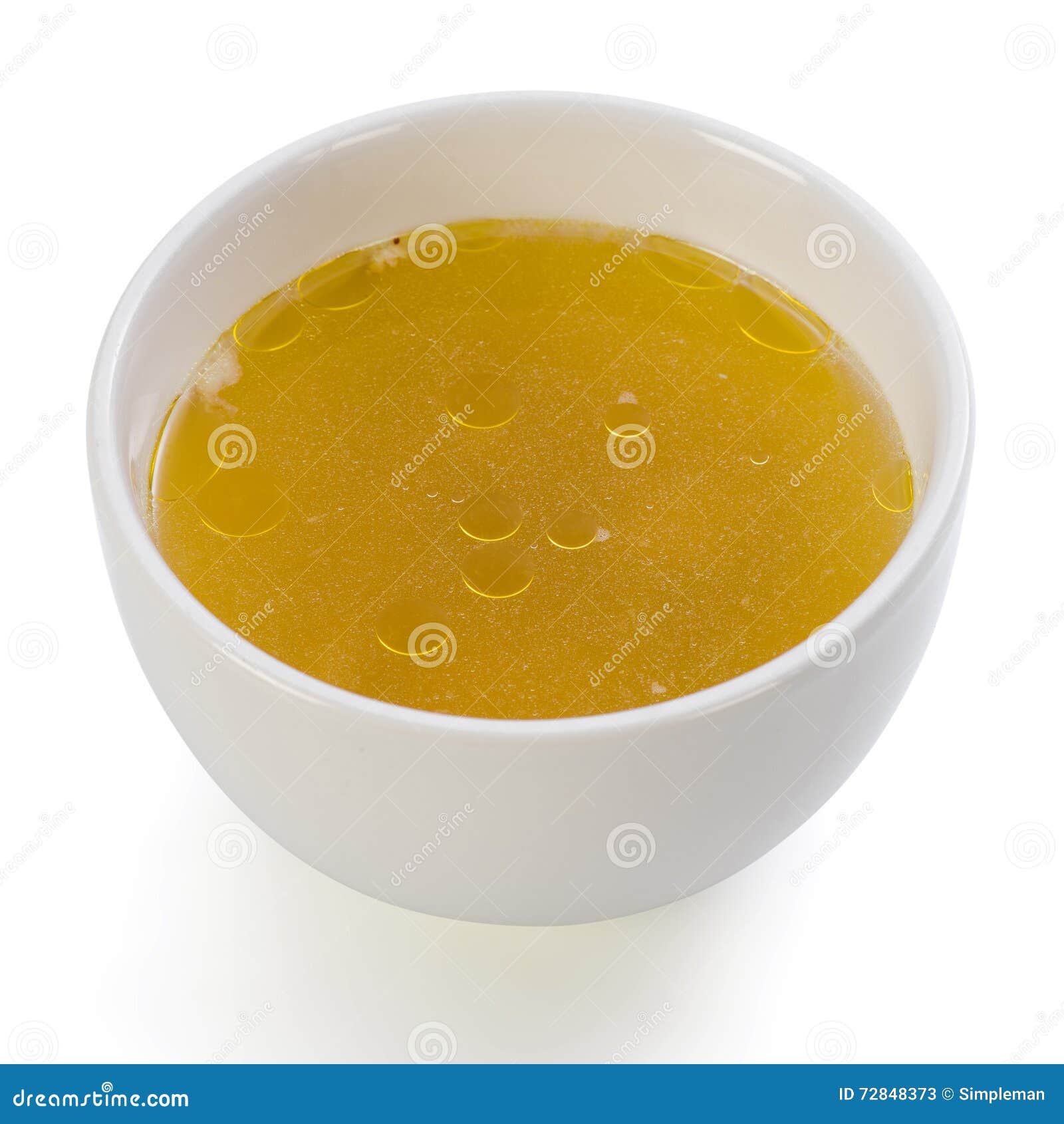 Un Cuenco De Caldo De Pollo Claro Imagen de archivo - Imagen de dieta ...