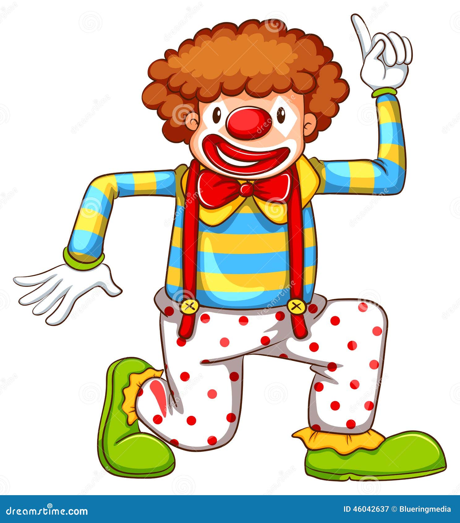 Un Dibujo De Un Baile Del Payaso Ilustración del Vector - Ilustración ...