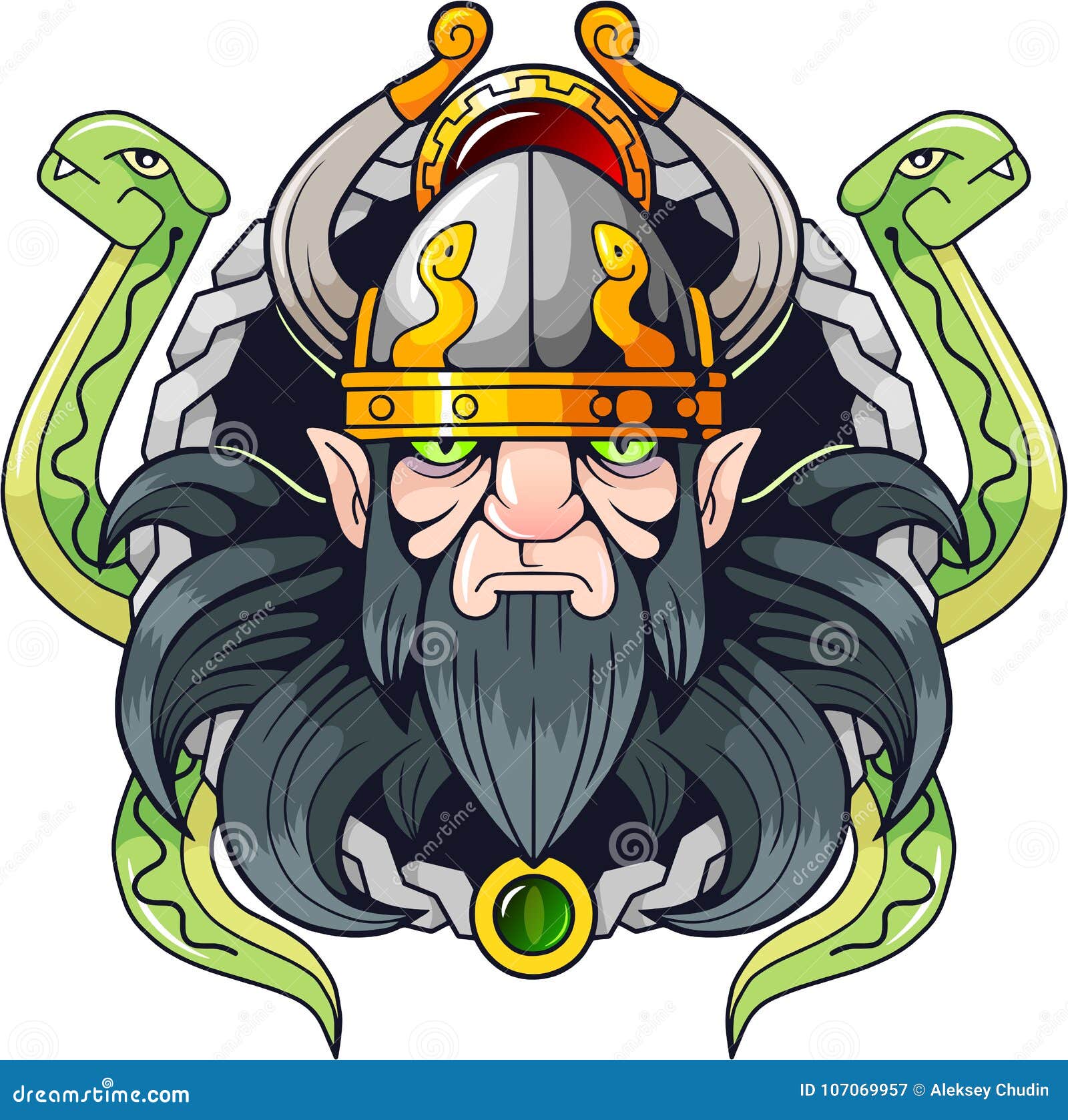 Un Dieu Scandinave De Loki De Duperie Illustration de Vecteur ...