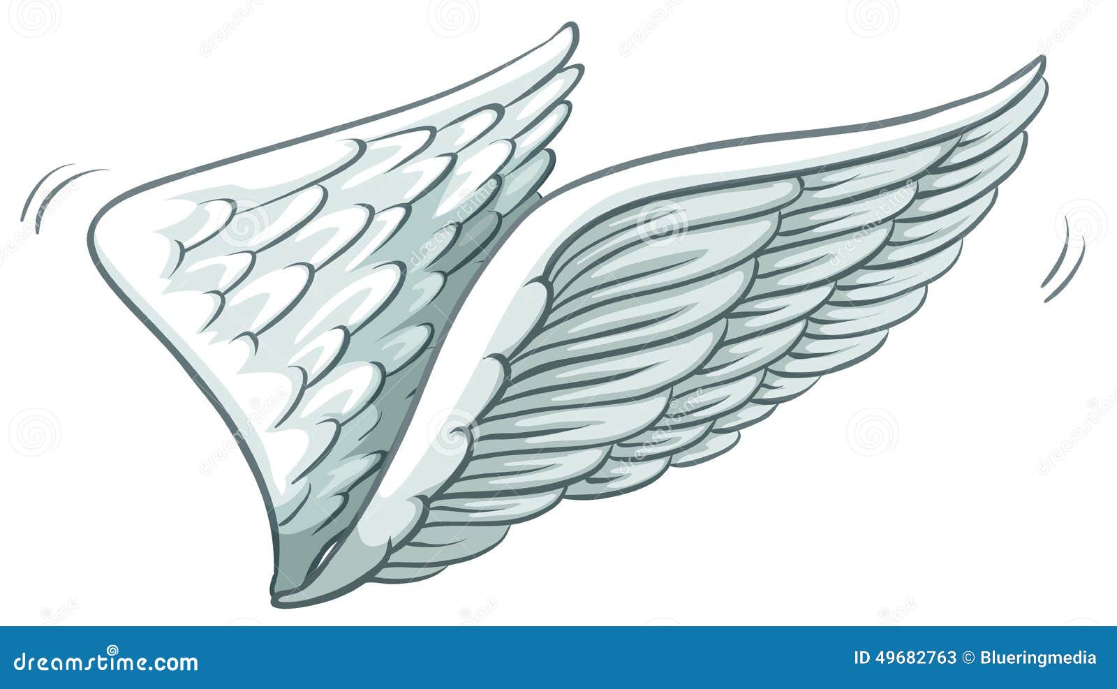 Un Disegno Normale Delle Ali Illustrazione Vettoriale - Illustrazione ...