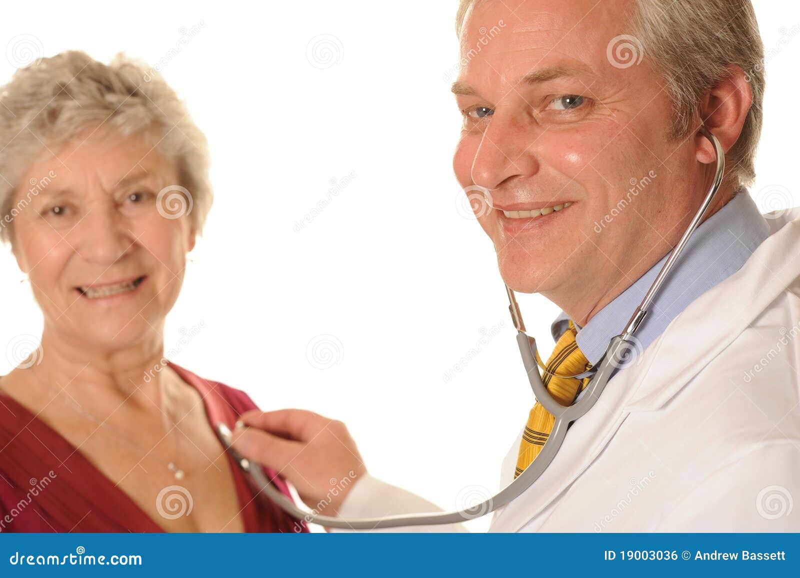 Un doctor y un paciente foto de archivo. Imagen de médico - 19003036