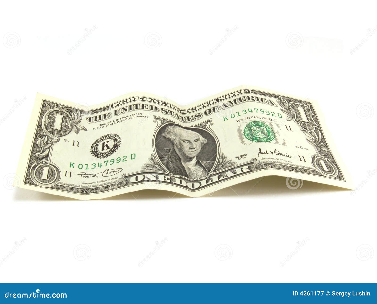 Un dollaro immagine stock. Immagine di verde, banca, finanza - 4261177