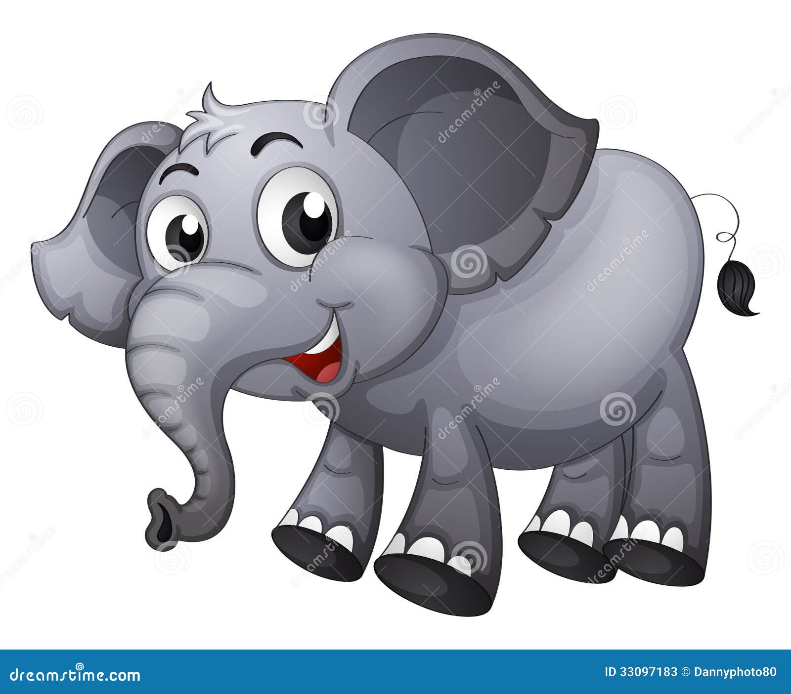 Un elefante gris ilustración del vector. Ilustración de ilustraciones ...