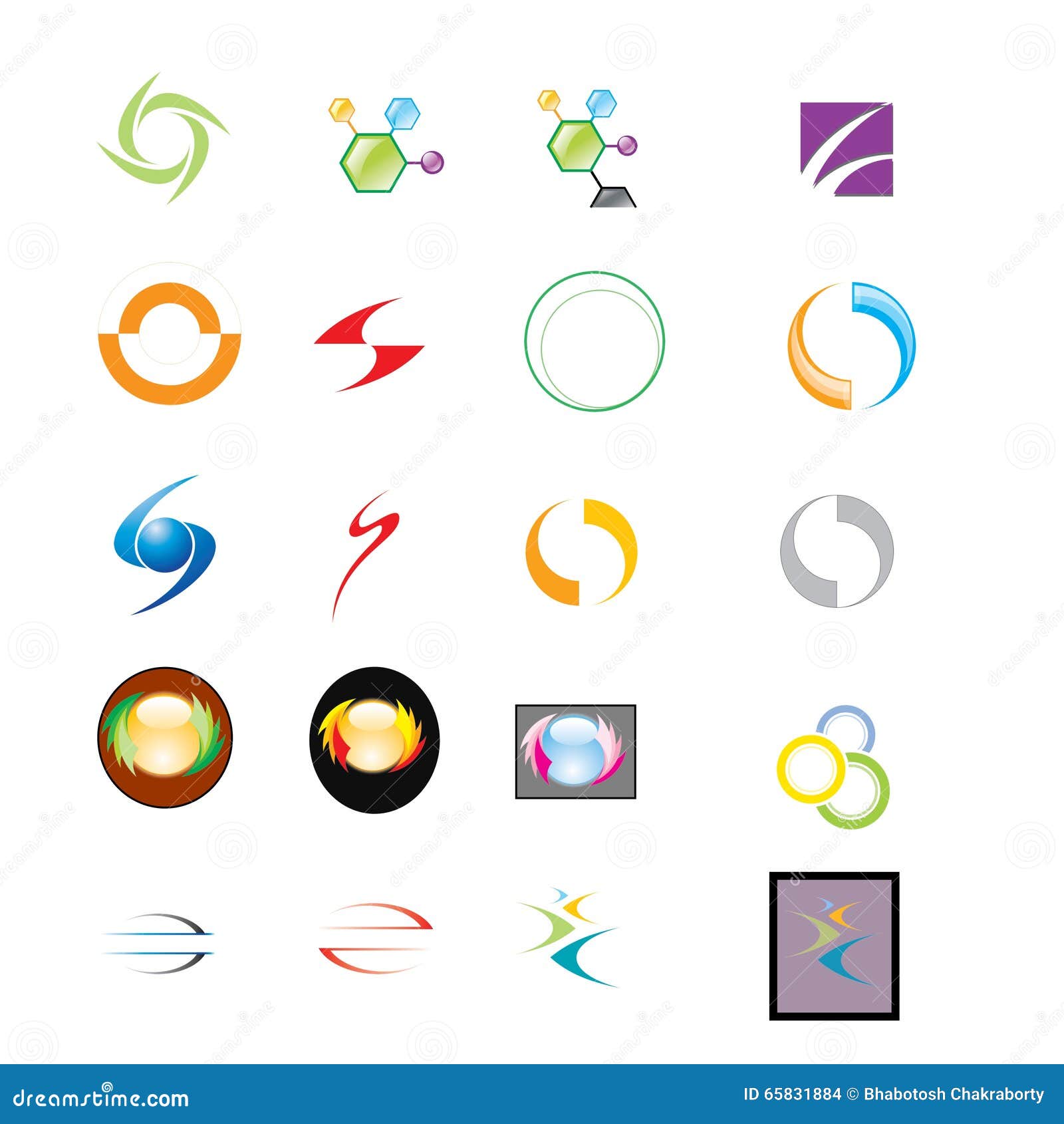 Un Elemento Di 20 Logo Per Progettazione Di Logo Fotografia Stock ...